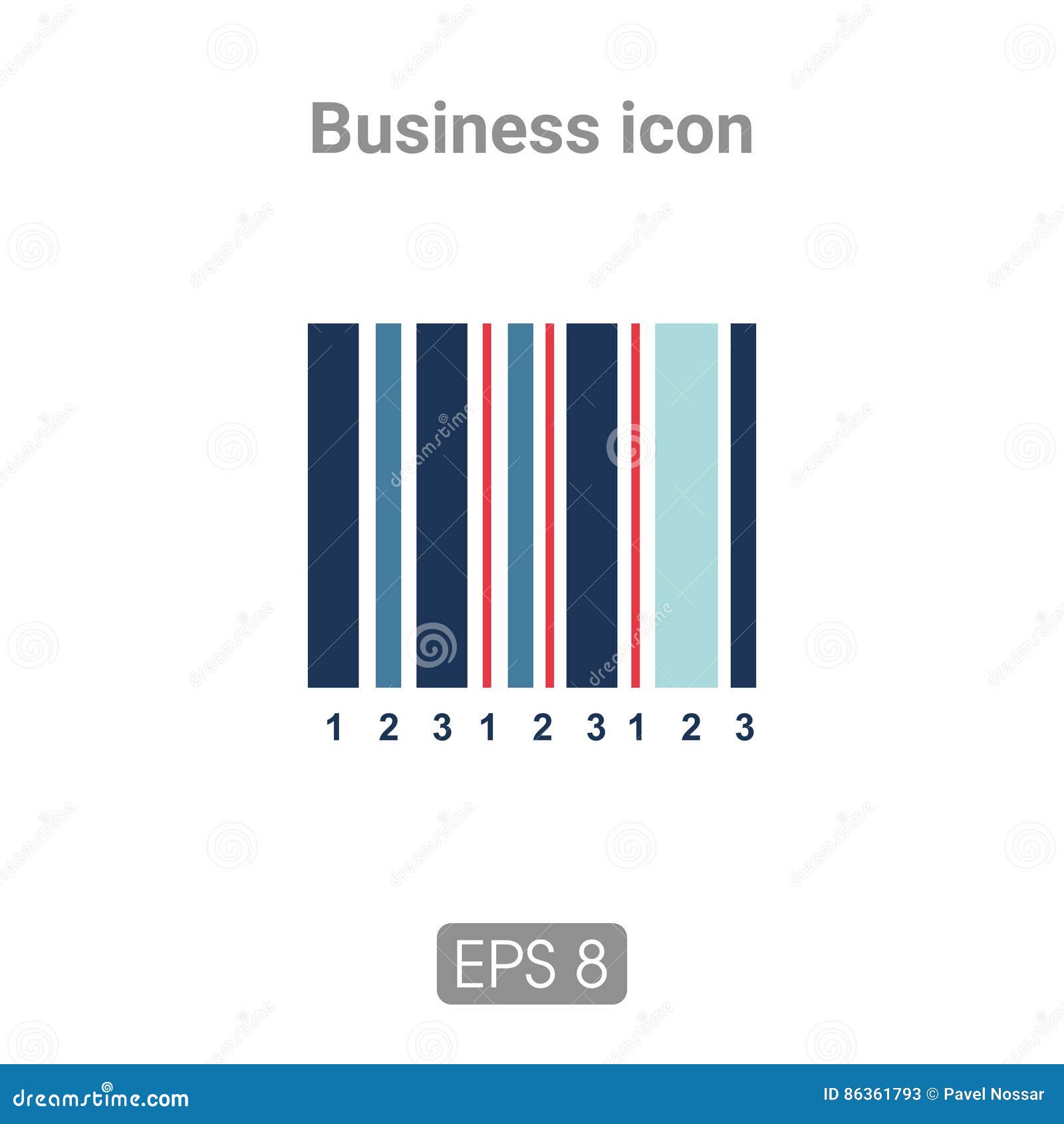 Pictogramstreepjescode in 2 Kleuren Stock Illustratie - Illustration of ...