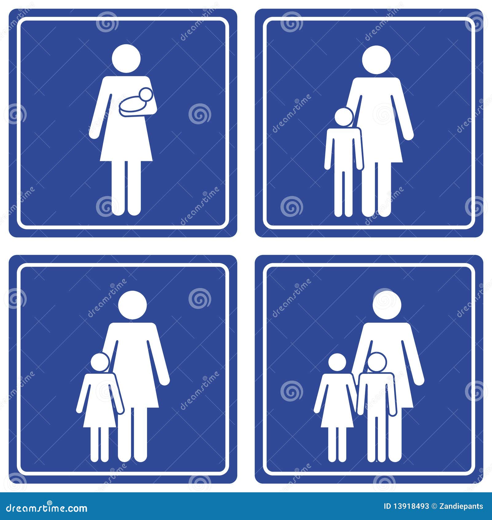 Pictograph; Family - Single Mom Stock Illustration - Illustration of ...