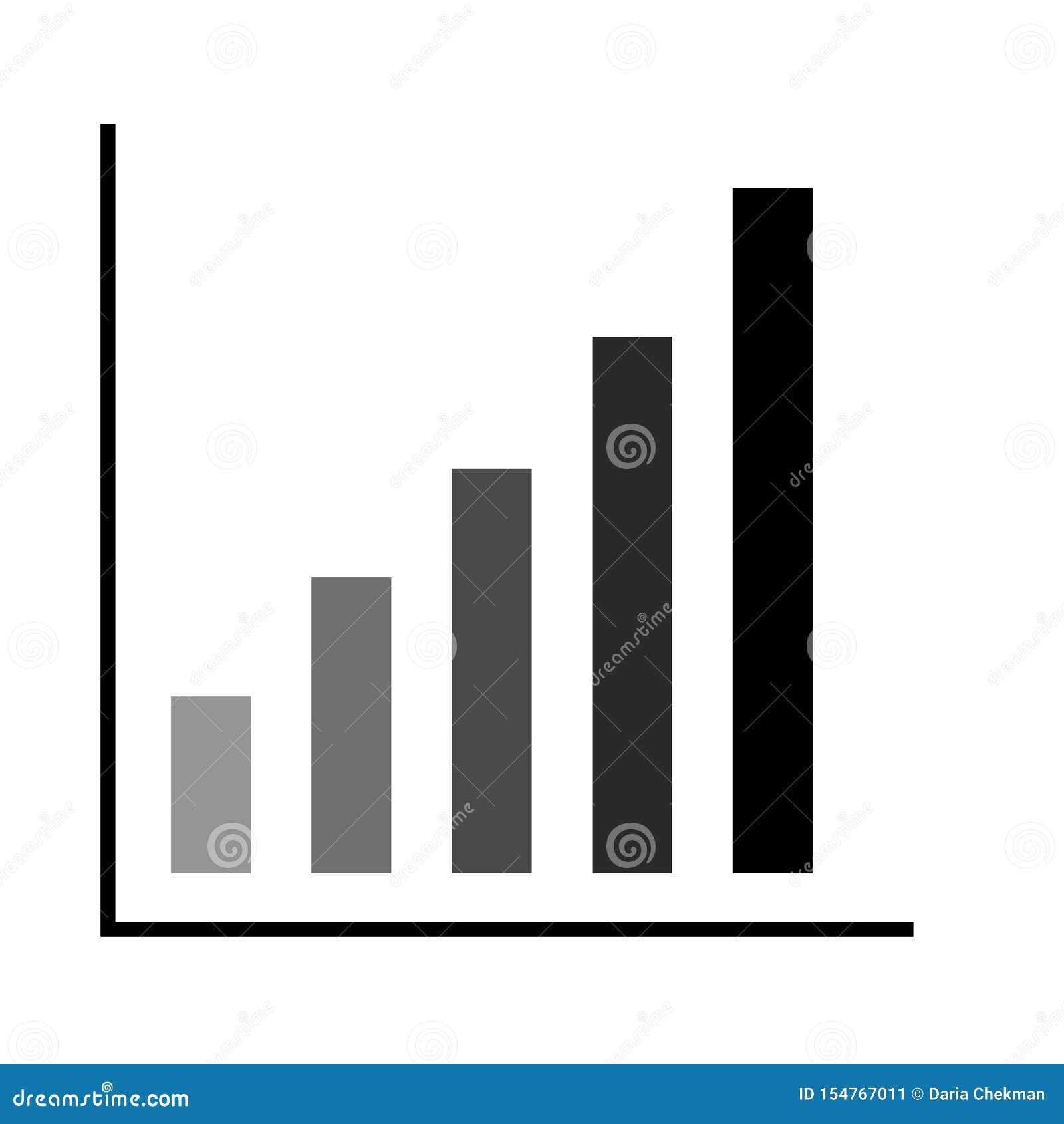 Pictograph of graph stock vector. Illustration of diagram - 154767011