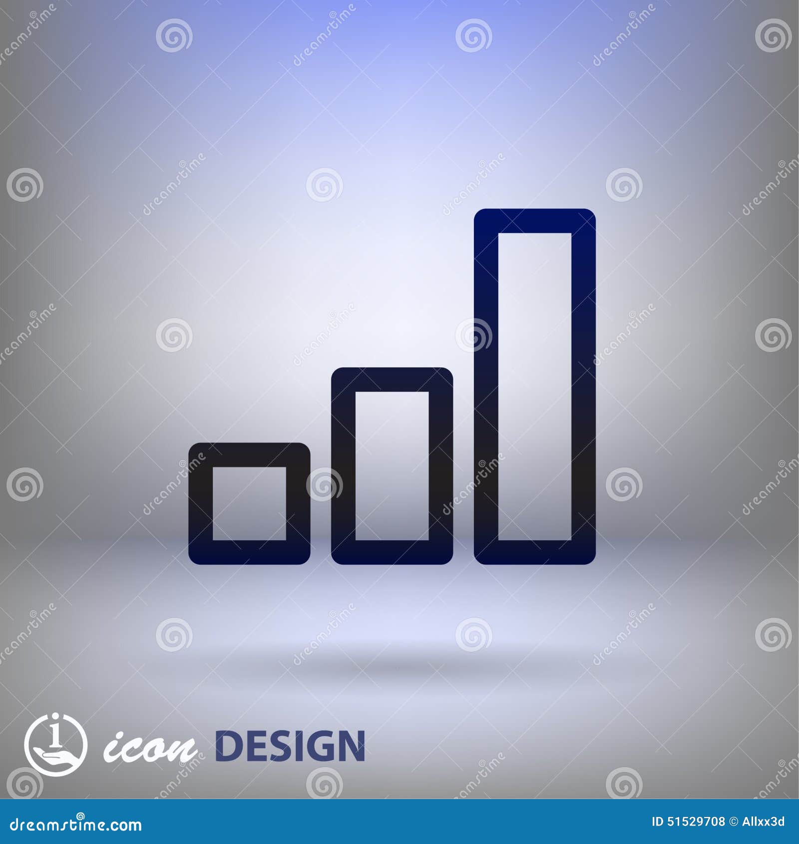 Pictograph of graph stock vector. Illustration of statistic - 51529708