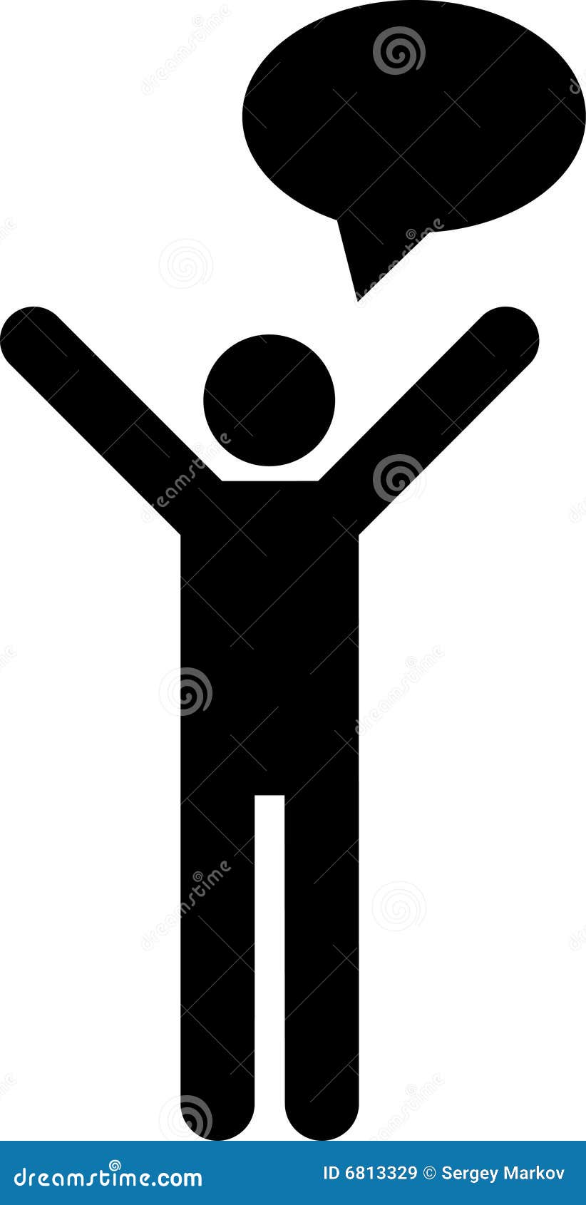 Pictograph of man - 1 stock vector. Illustration of icons - 6813329