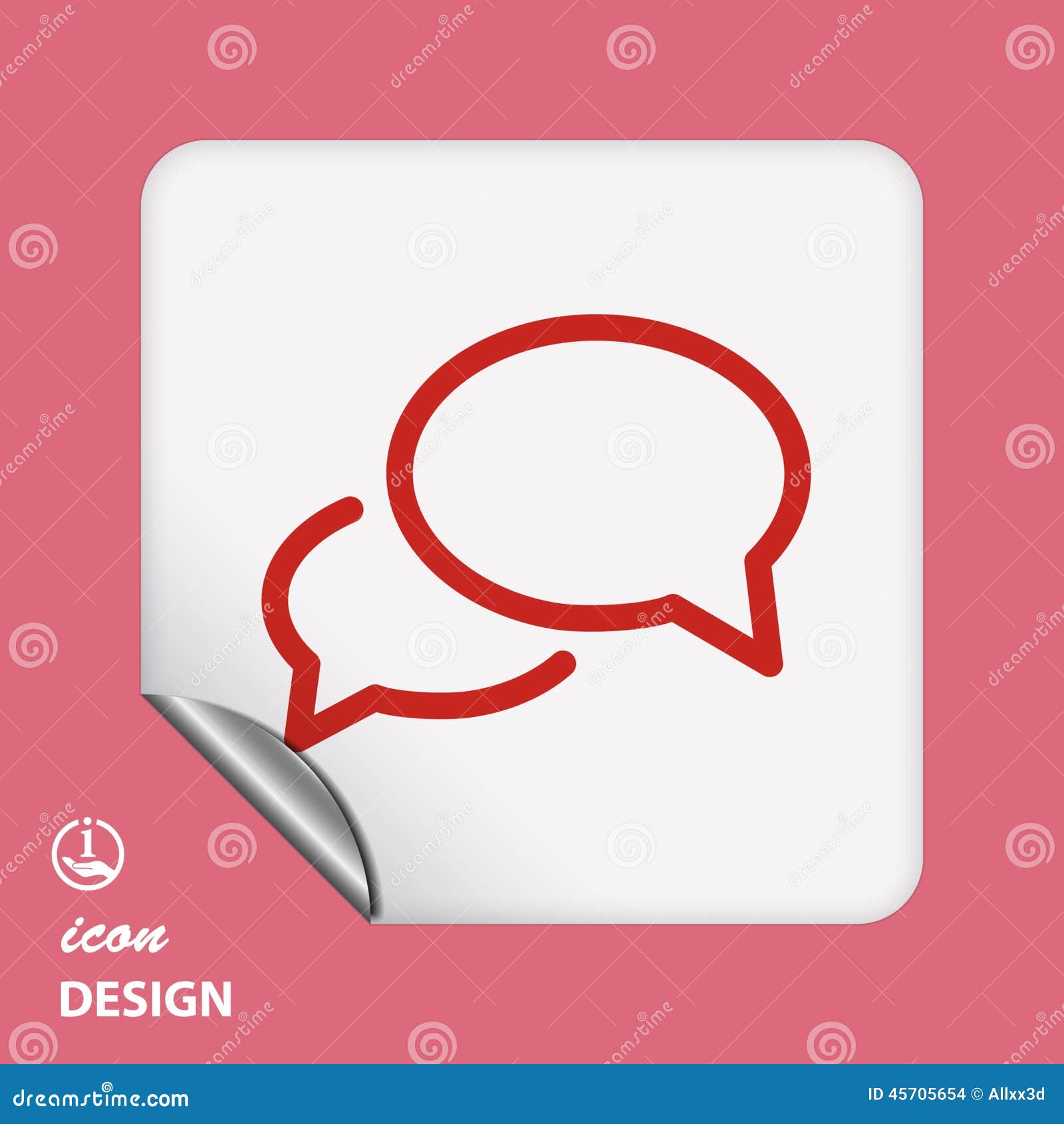 Pictograph of Message or Chat Stock Vector - Illustration of ...