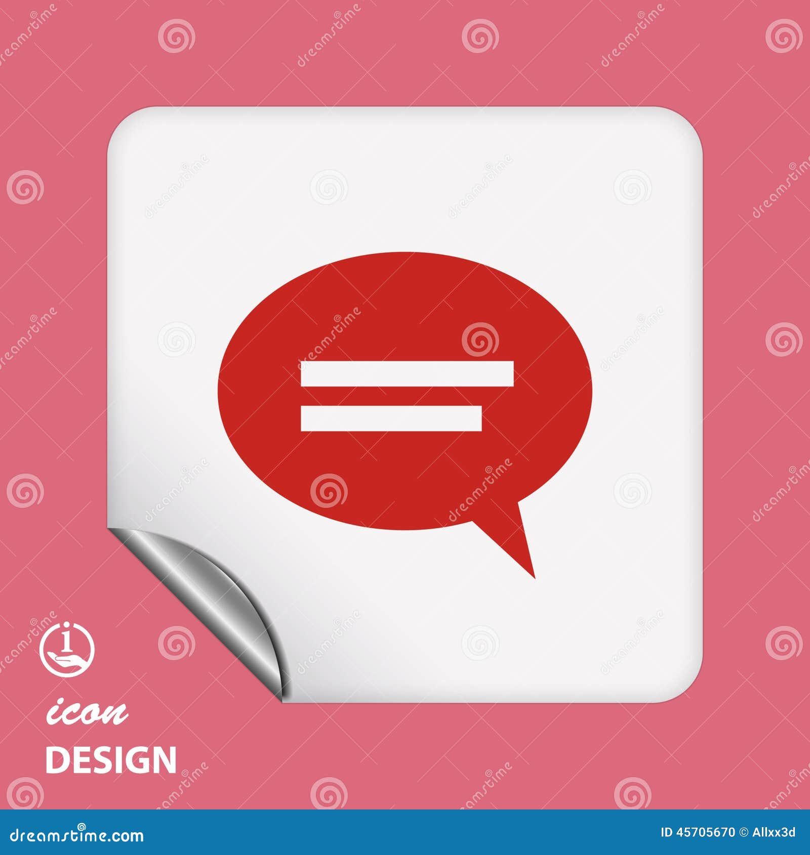 Pictograph of Message or Chat Stock Vector - Illustration of speak ...