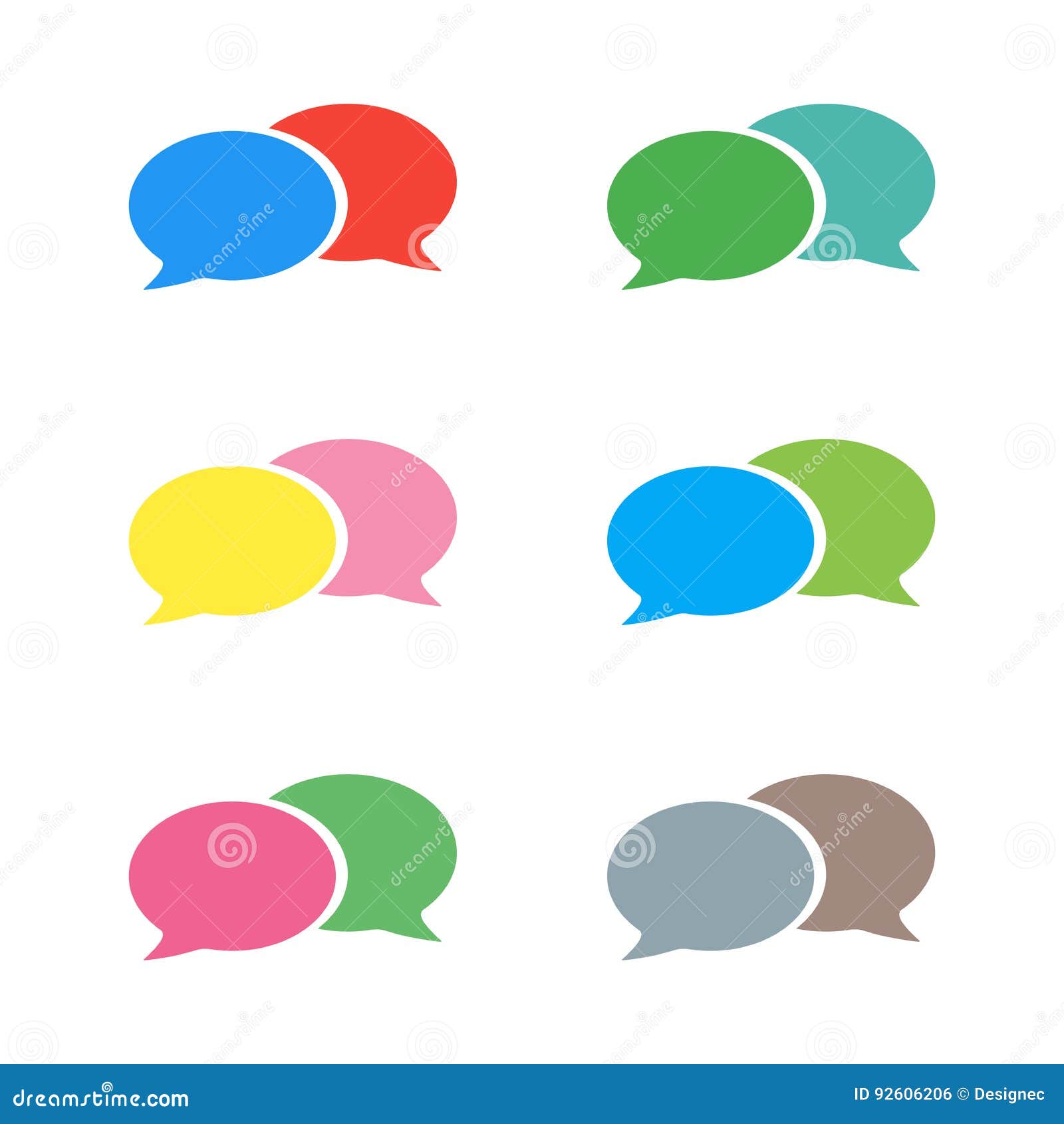 Pictograph of Message or Chat. Message Vector Icons Stock Vector ...