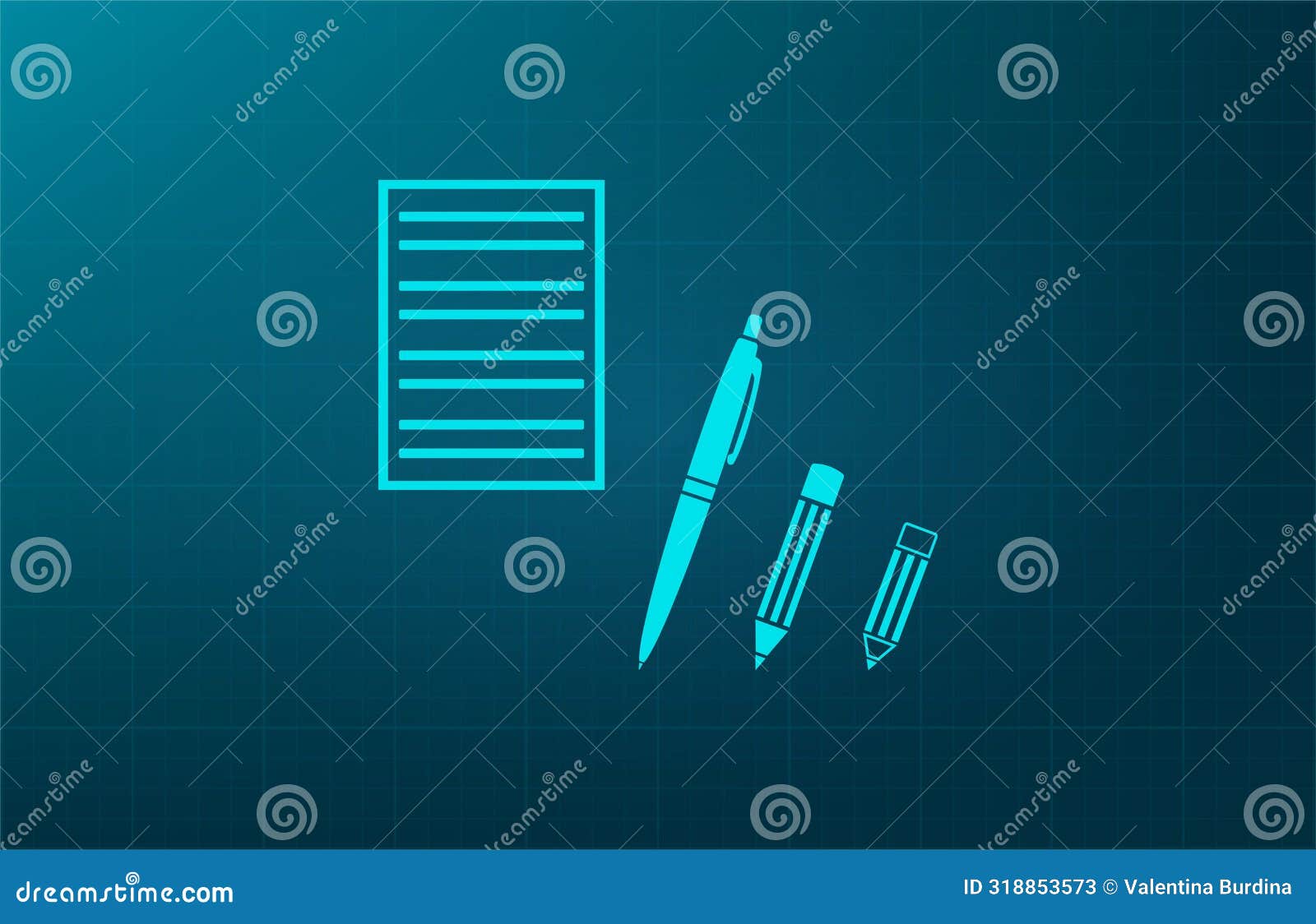 Vector Illustration, Blue Background Stock Vector - Illustration of ...