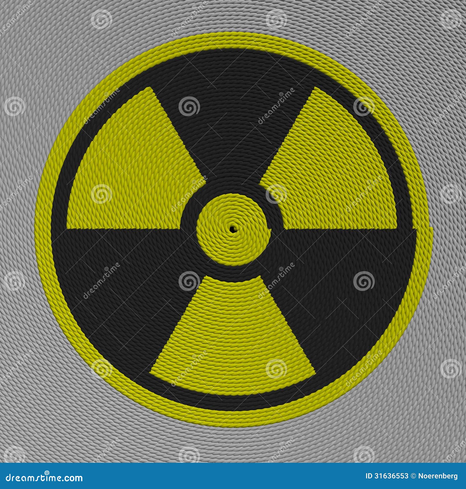 Pictograph Radioactive Build from Ropes Stock Illustration ...