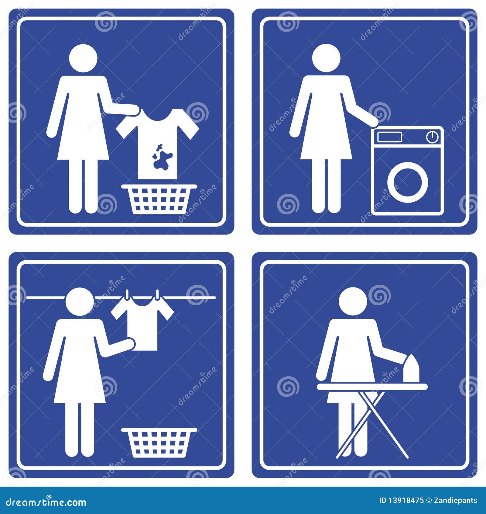 Pictographe - Blanchisserie Illustration Stock - Illustration du ...