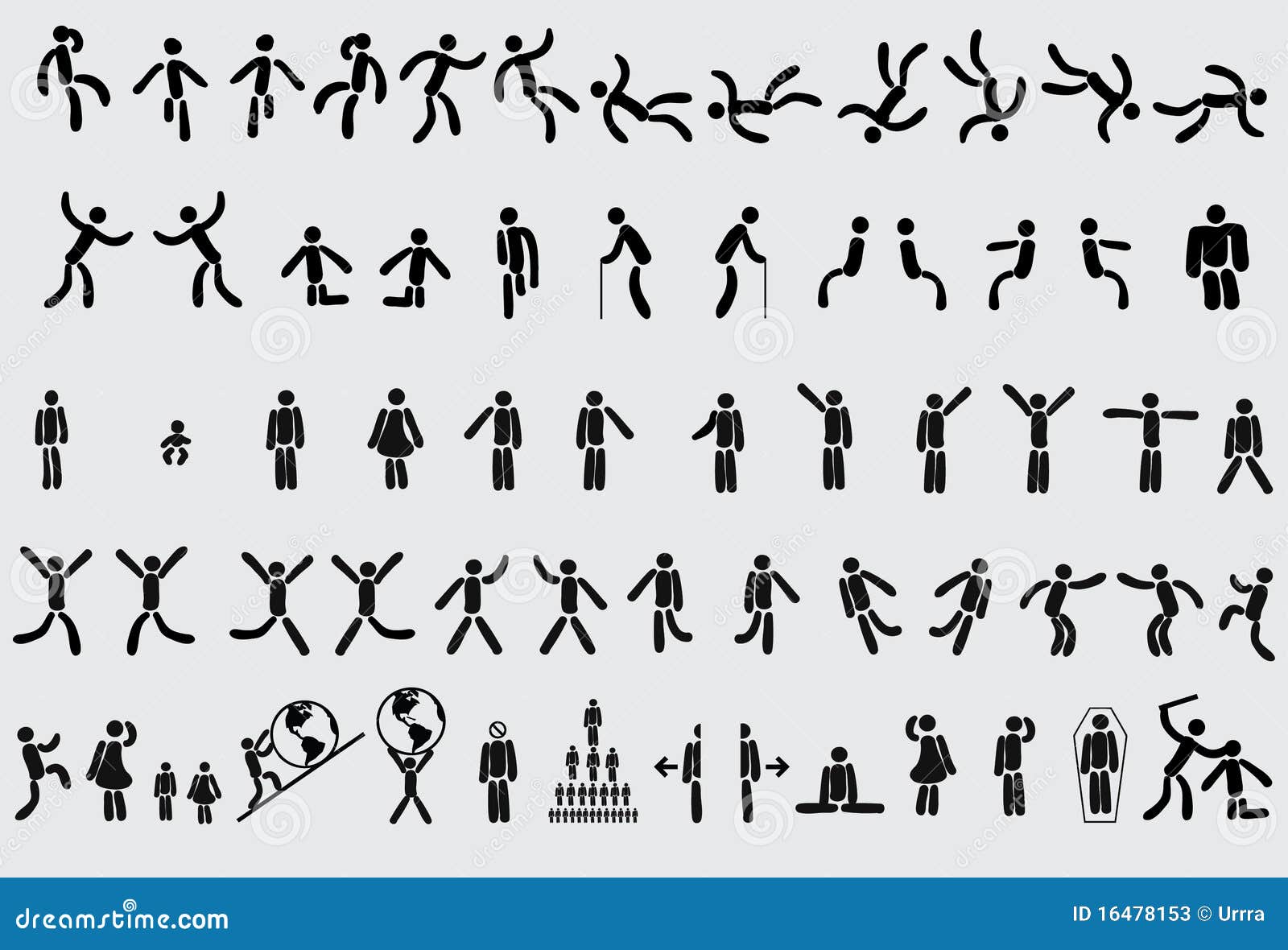 Pictographs, icons stock vector. Illustration of draw - 16478153