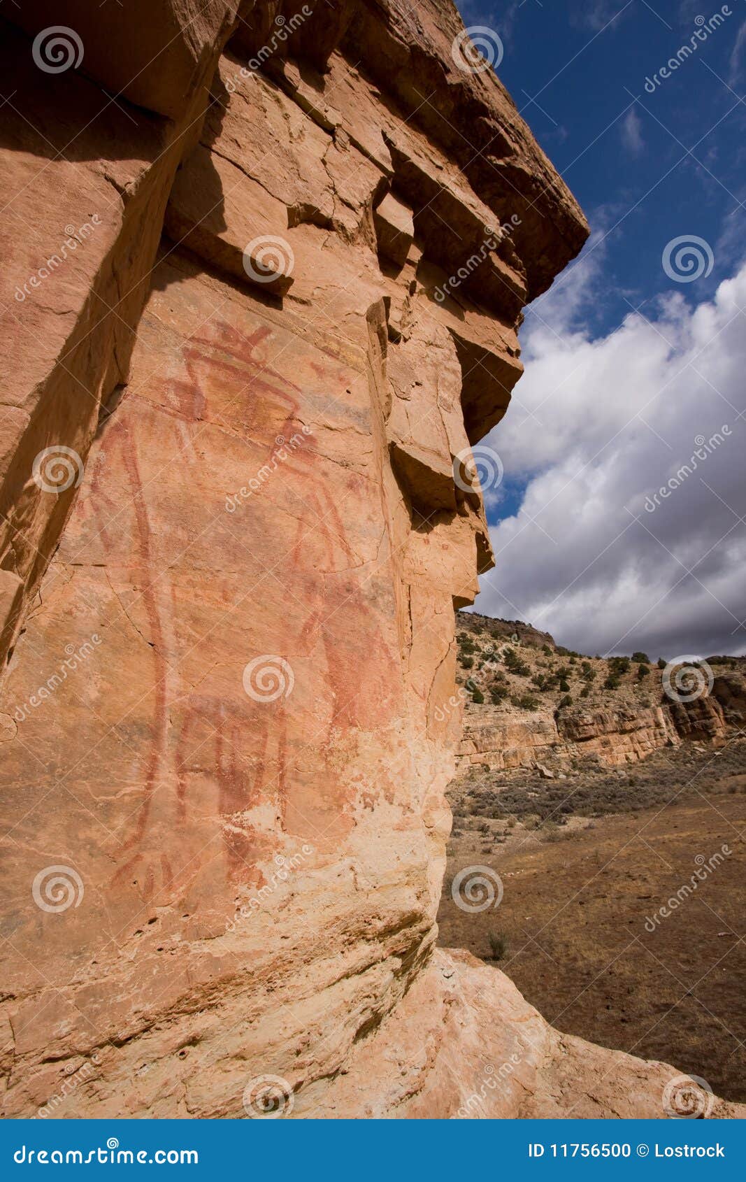 Pictographs Of Snake Gulch Royalty-Free Stock Photography ...