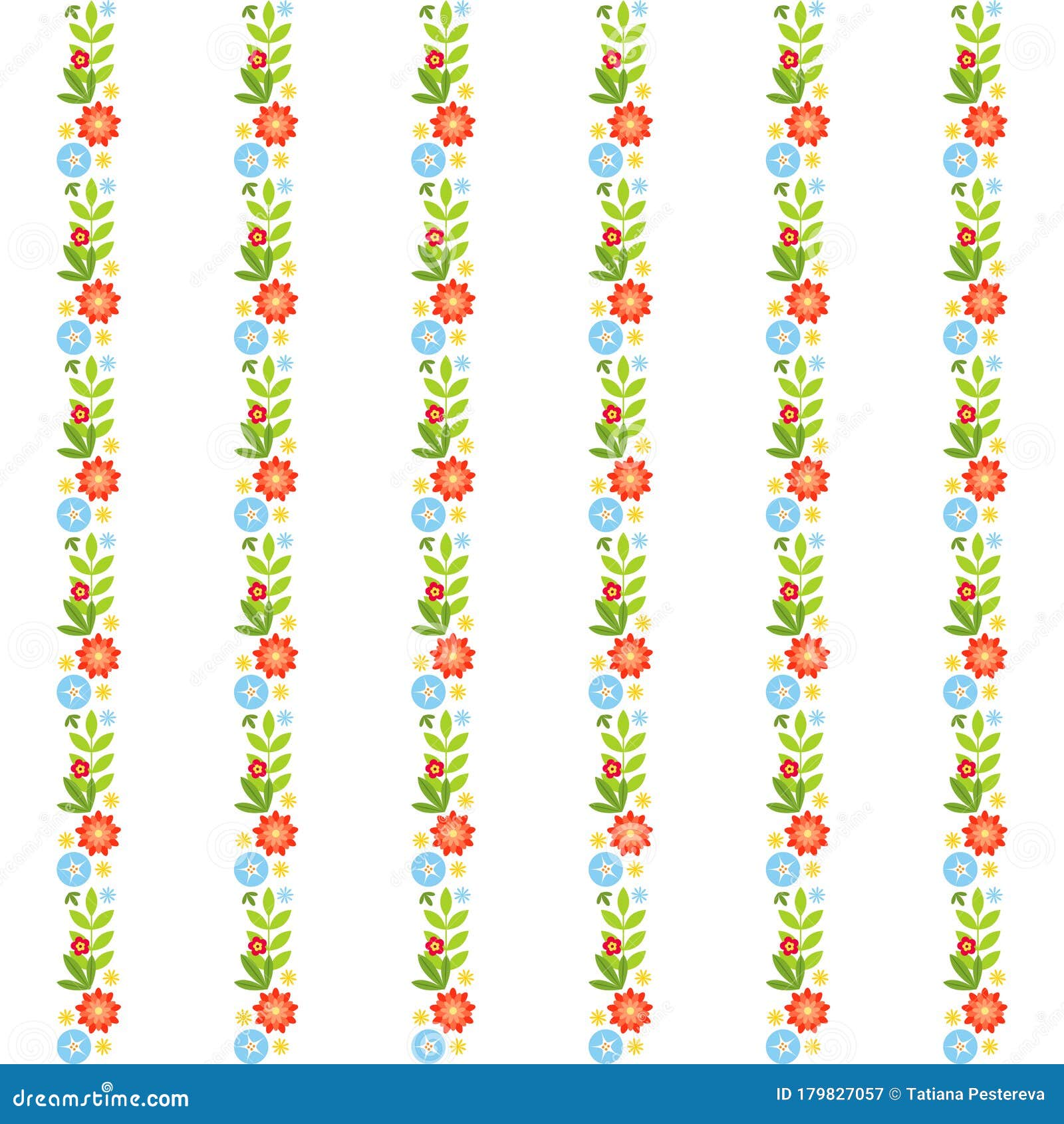 Floral striped pattern stock illustration. Illustration of july - 179827057
