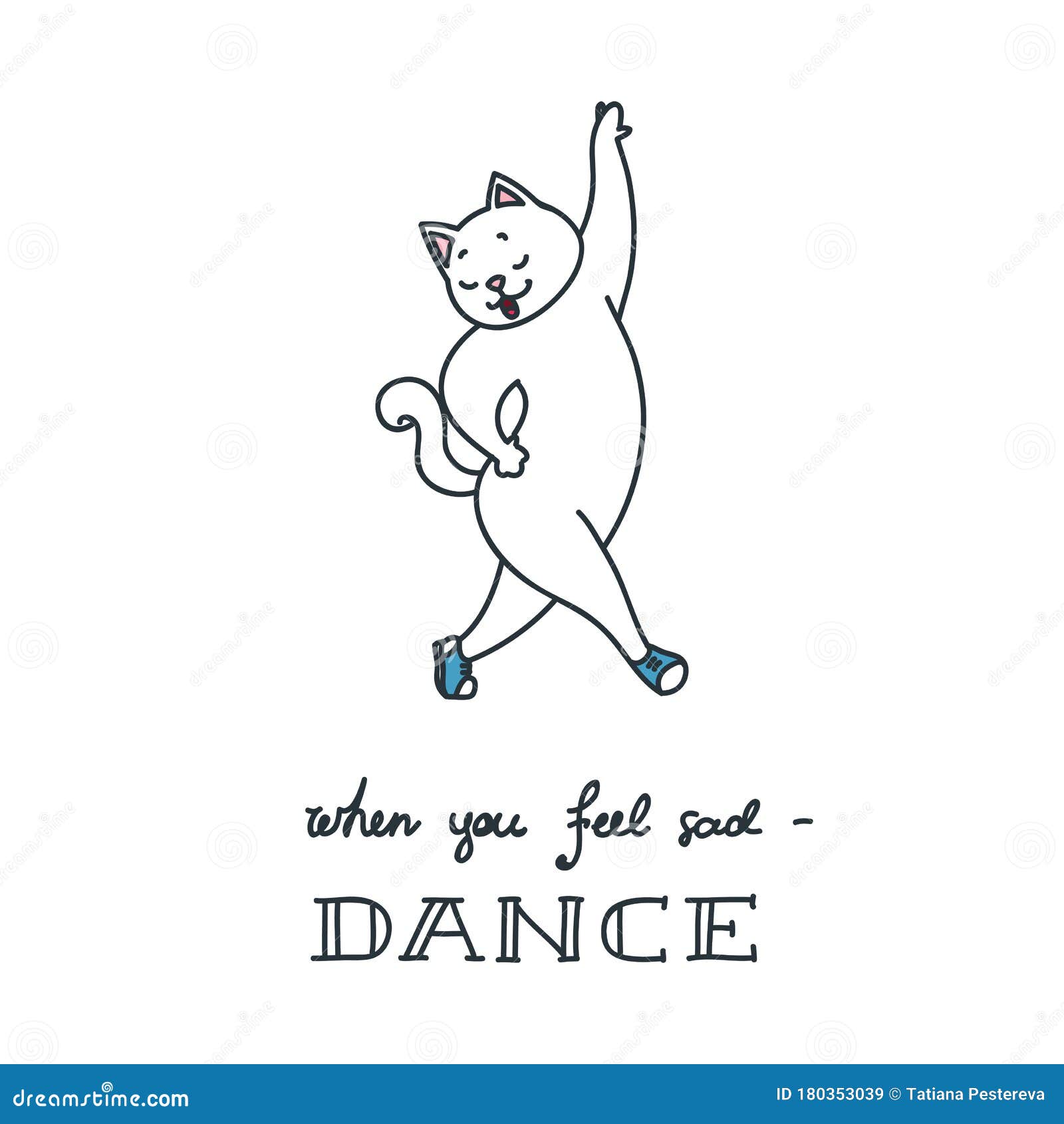When you feel sad - dance stock illustration. Illustration of isolated ...