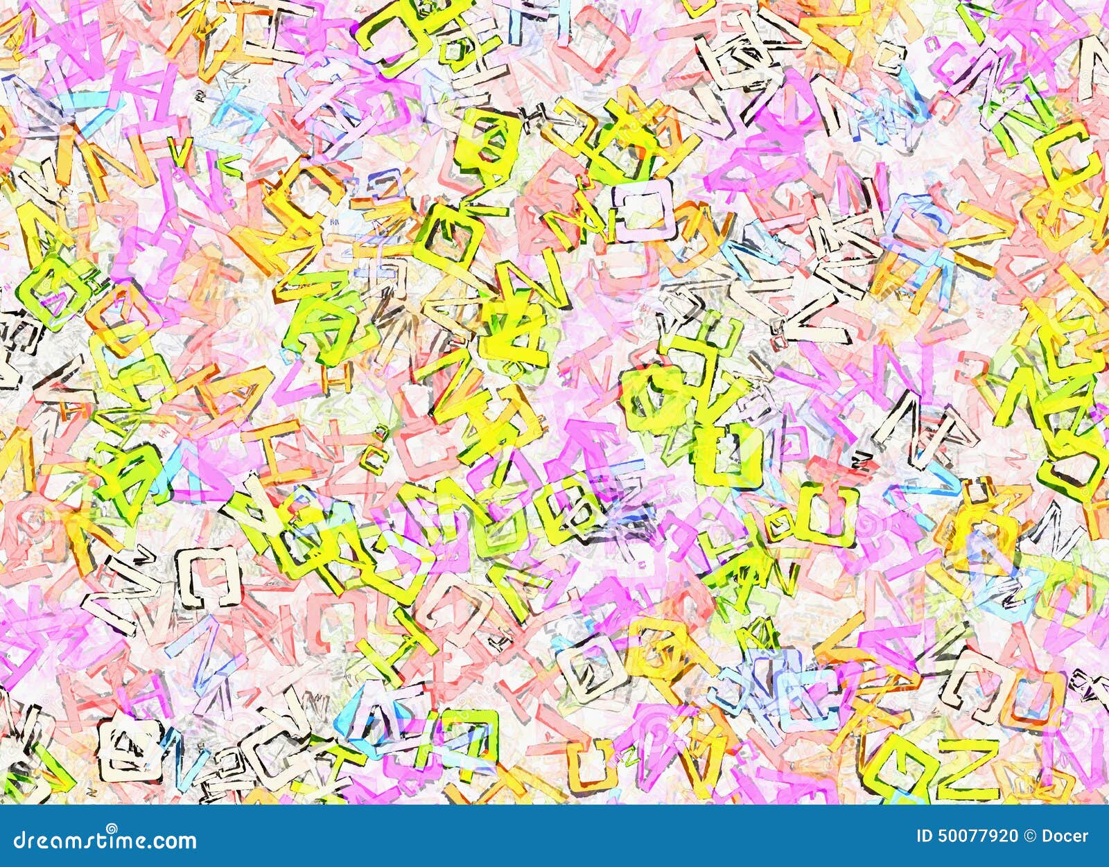 Picture of Abstract Multicolored Flying Alphabet Letters Stock ...