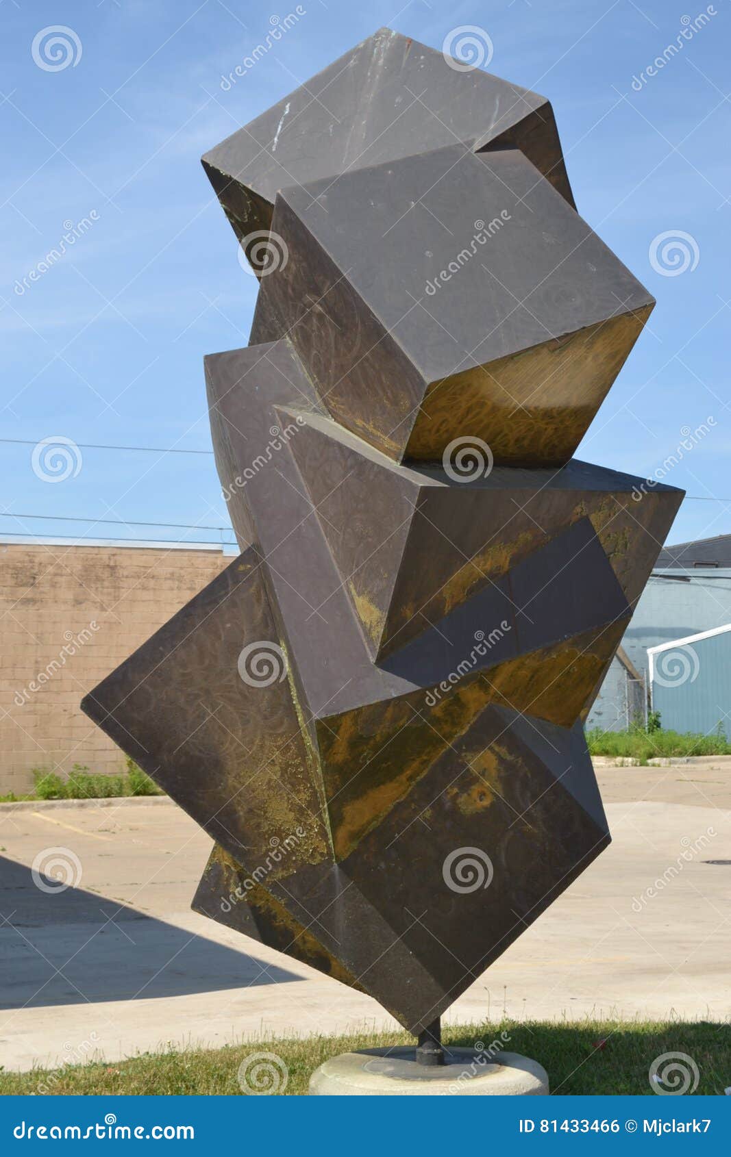 A Picture of Abstract Steel Blocks. Stock Photo - Image of steel ...