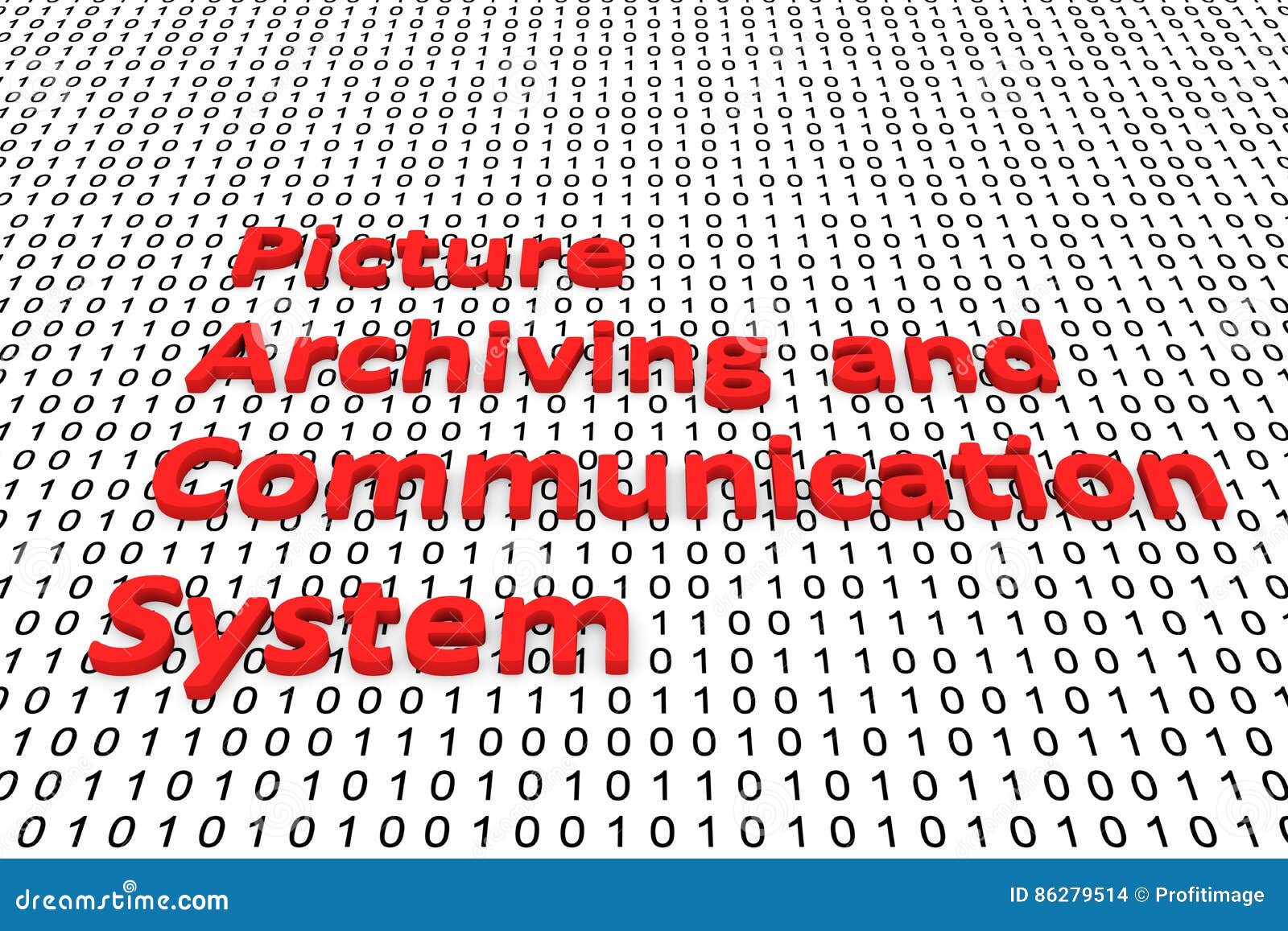 Picture Archiving and Communication System Stock Illustration ...