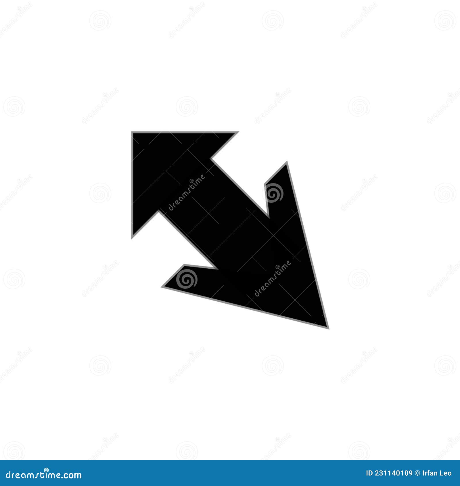 This is a arrow icon stock illustration. Illustration of line - 231140109
