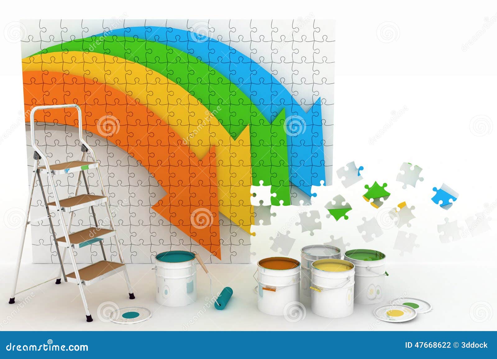 Picture Arrows Step Ladder Paints Stock Illustrations – 3 Picture ...