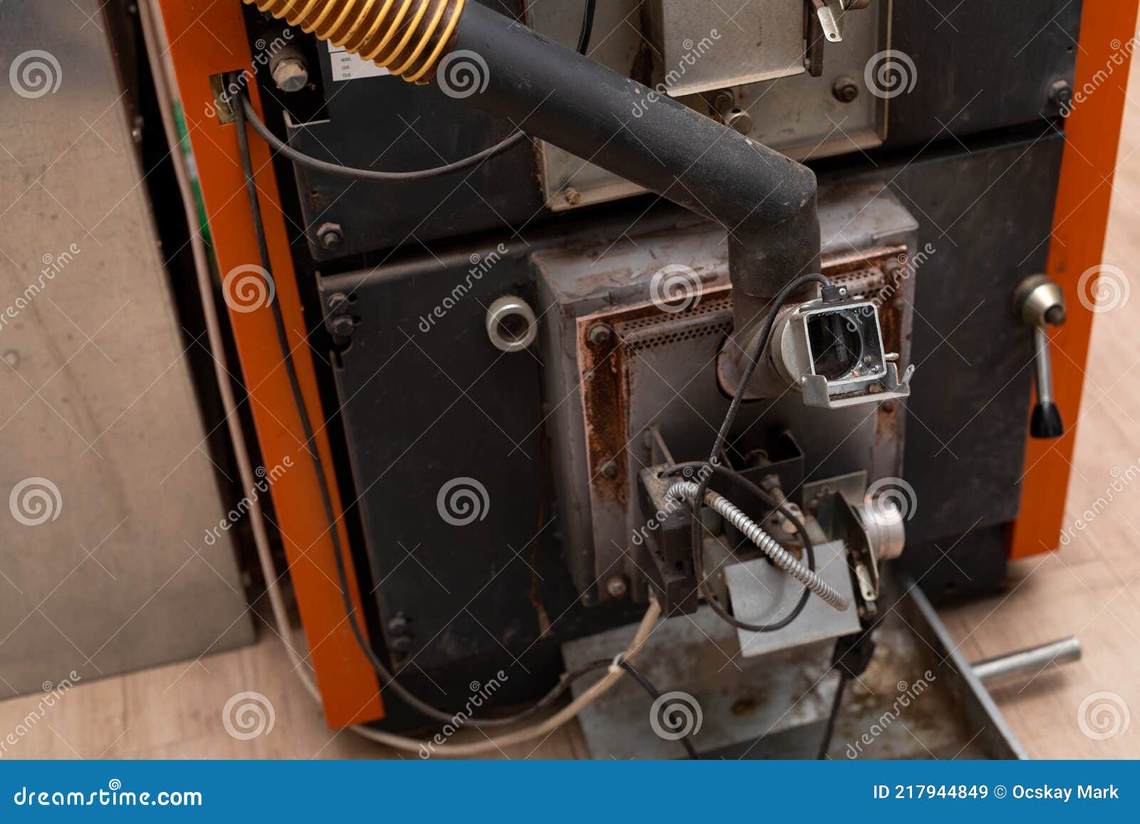 Central heating system stock image. Image of boiler - 217944849