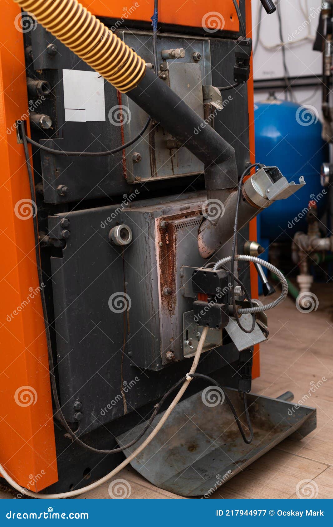 Central heating system stock image. Image of heat, fireplace - 217944977