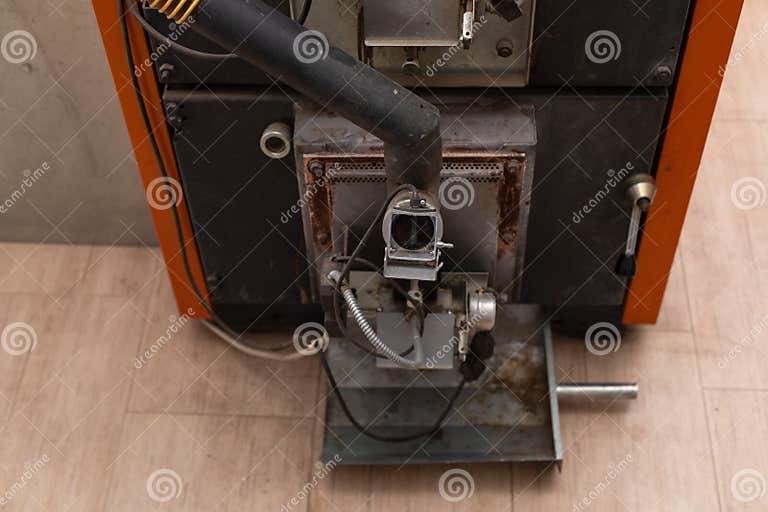 Central heating system stock image. Image of metallic - 221215271