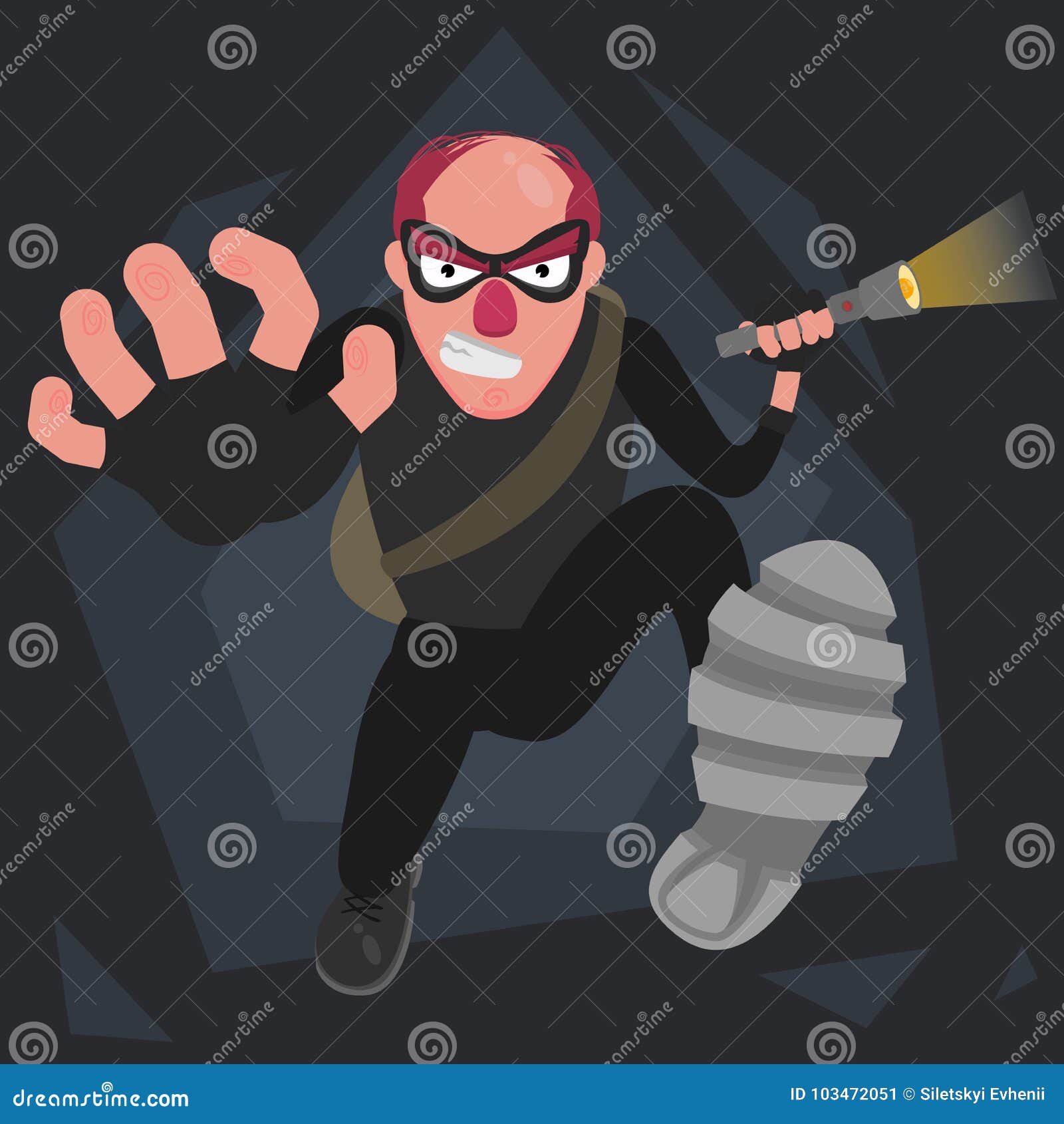 Evil Thief Cartoon | CartoonDealer.com #138504781