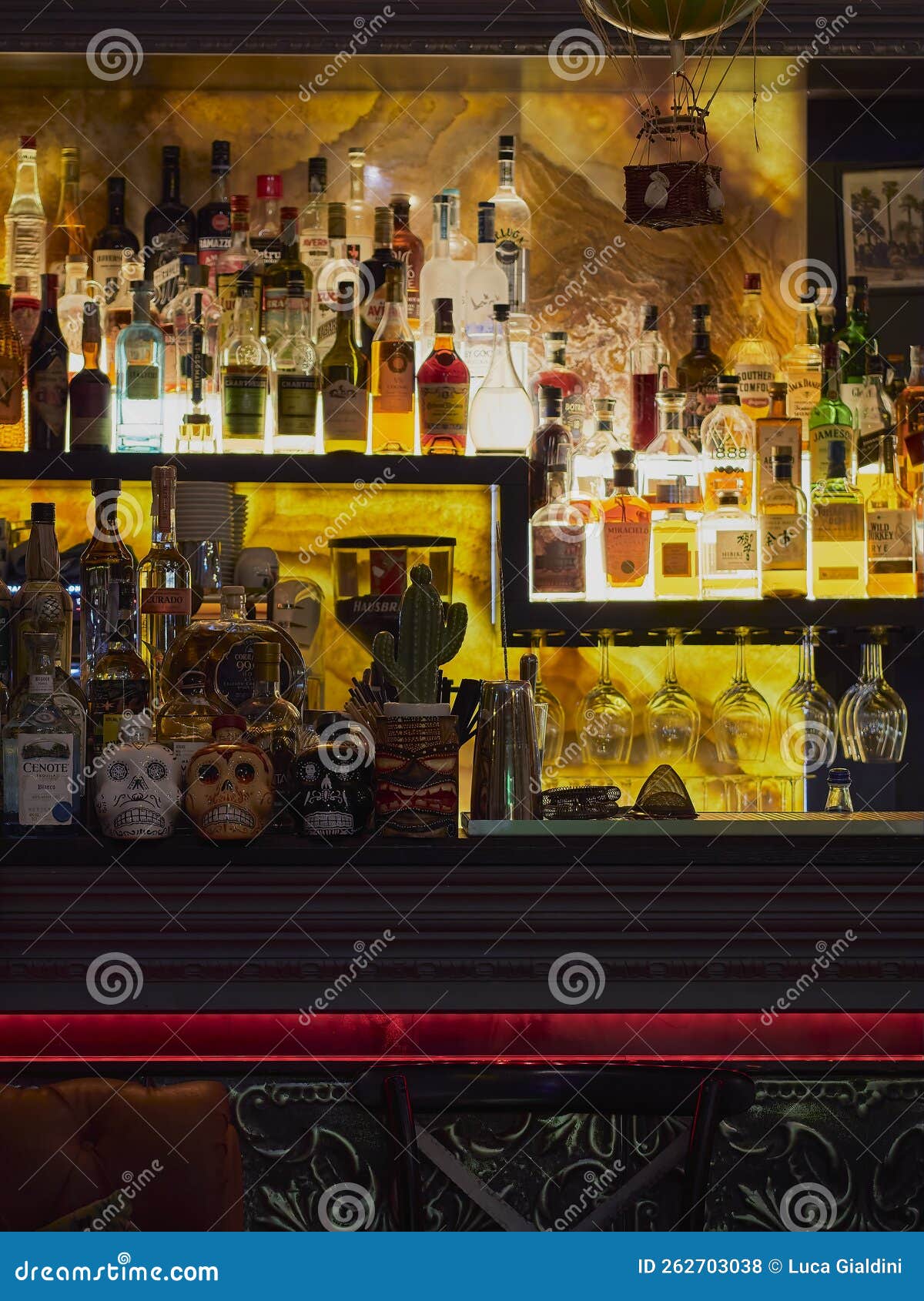 A picture of a bar stock photo. Image of white, illuminated - 262703038