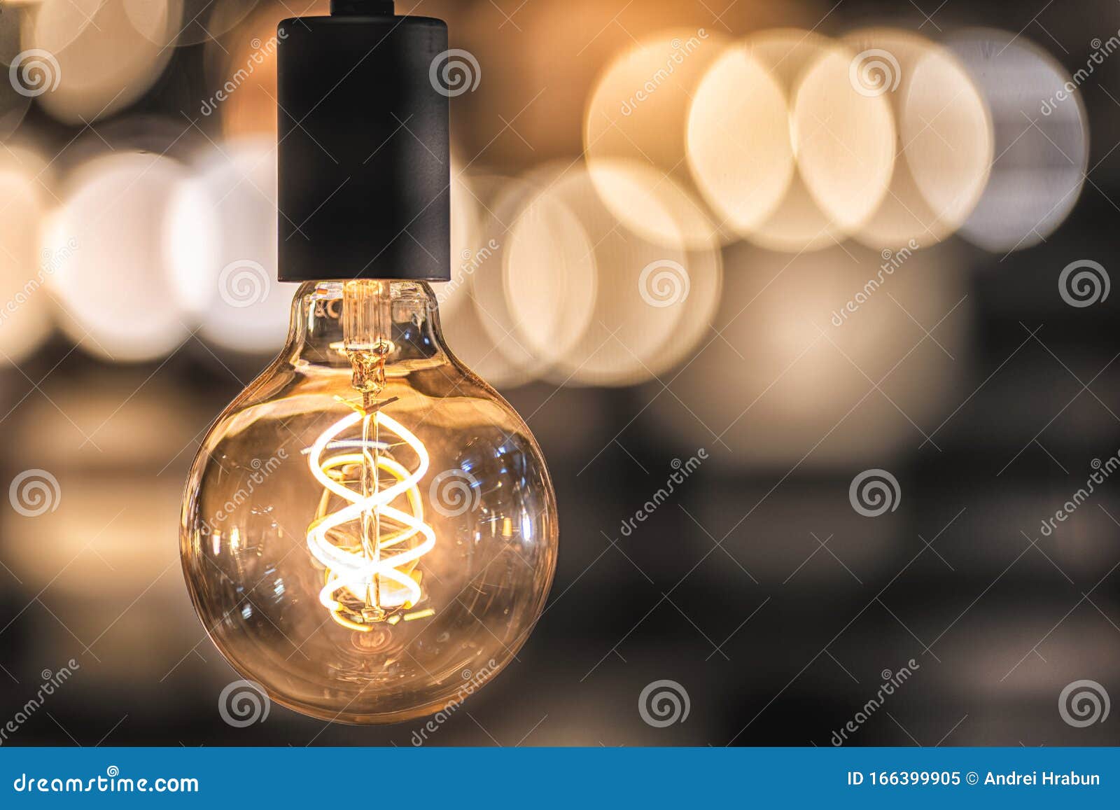 Picture of Beautiful Old Light Bulb. Selective Focus Stock Image ...