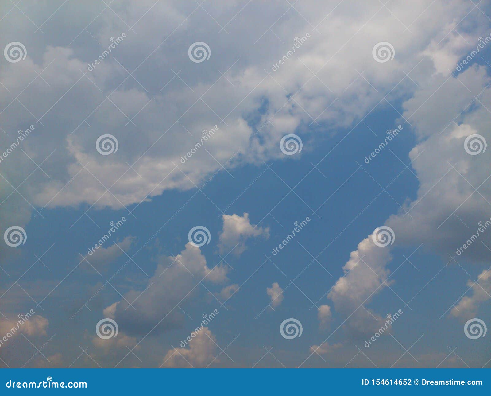 Picture Big and Small Clouds in the Sky Stock Photo - Image of foliage ...