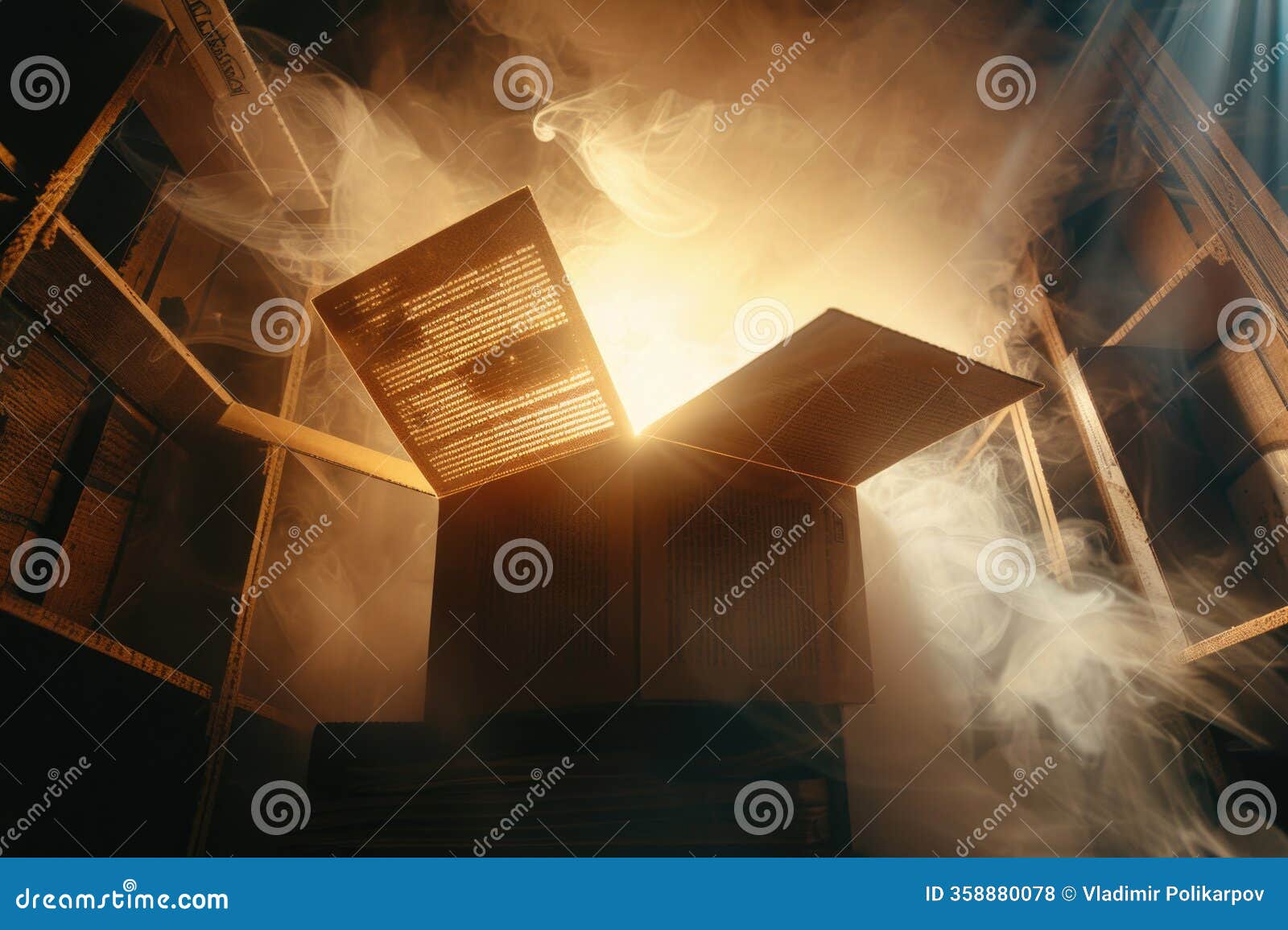 Picture of Boxes Emitting Smoke, Possibly Indicating Fire or Industrial ...