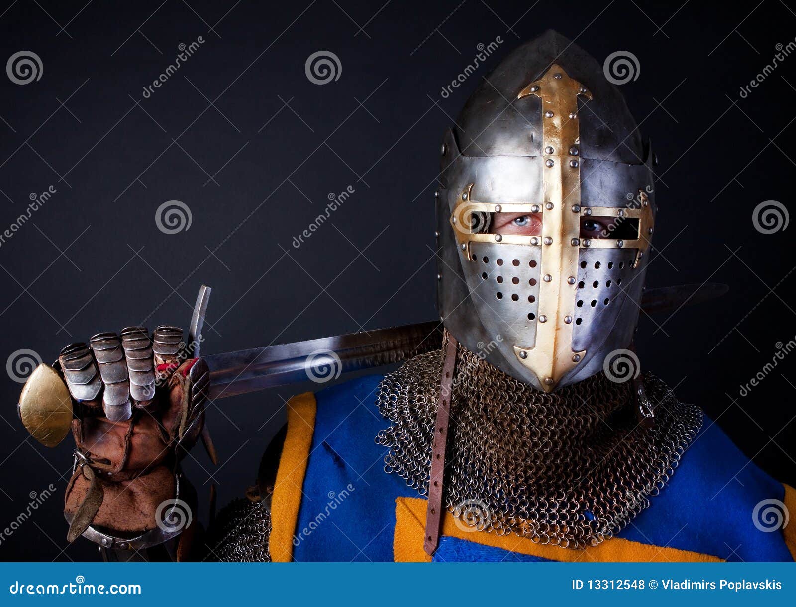 Picture of brave knight stock photo. Image of helmet - 13312548