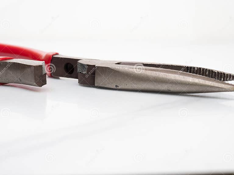 PIcture of a Broken Plier Isolated Stock Image - Image of grip, tools ...
