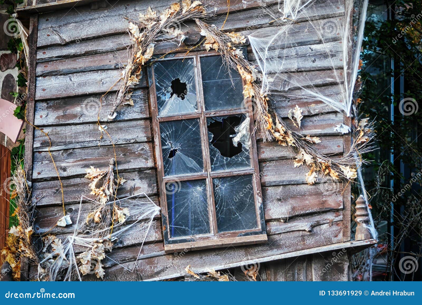 Picture of Broken Windows in Abandoned Building Stock Image - Image of ...