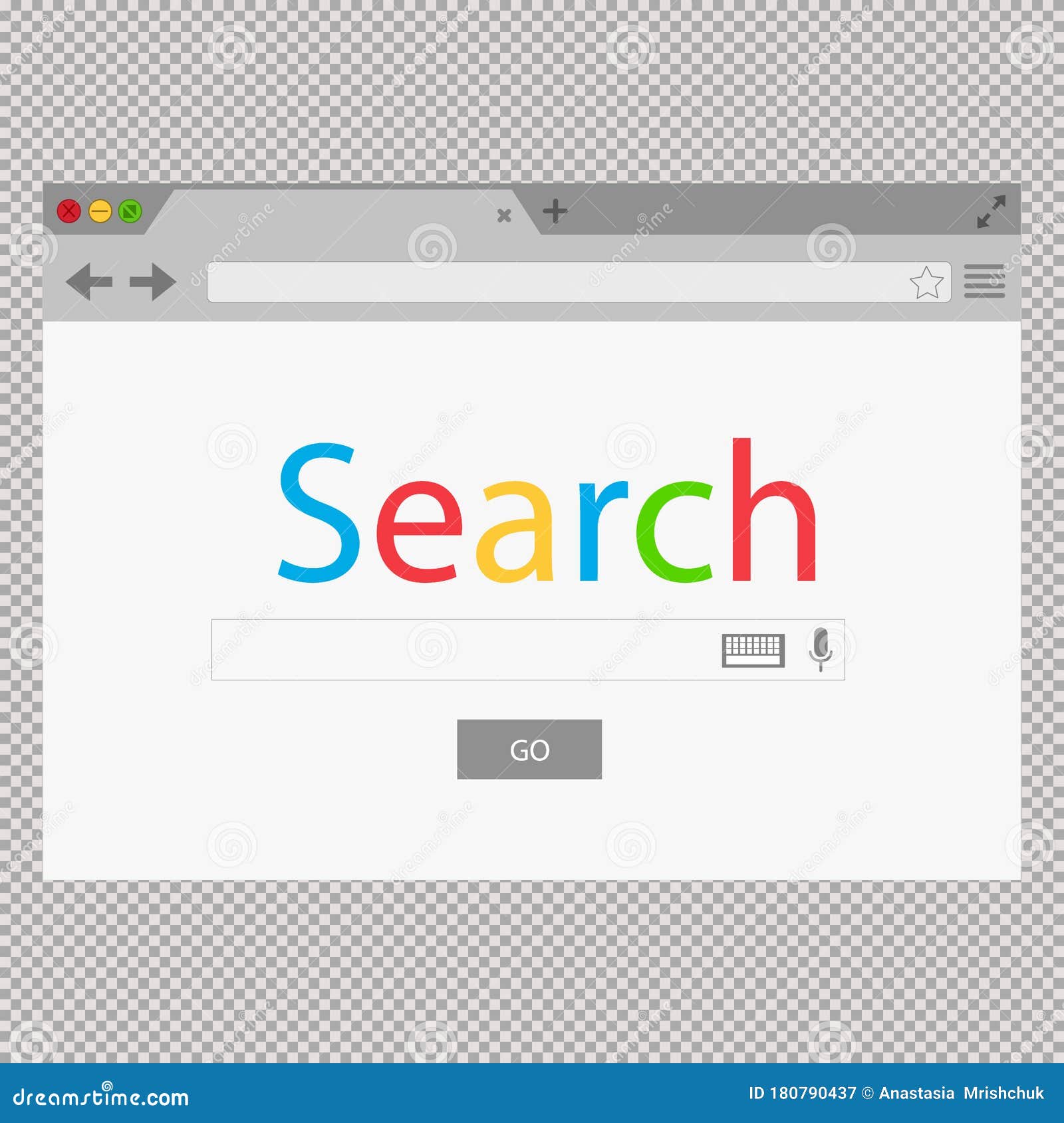 Picture of a Browser Window. Vector Illustration Stock Illustration ...