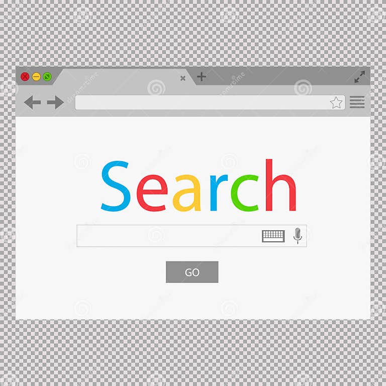 Picture of a Browser Window. Vector Illustration Stock Illustration ...