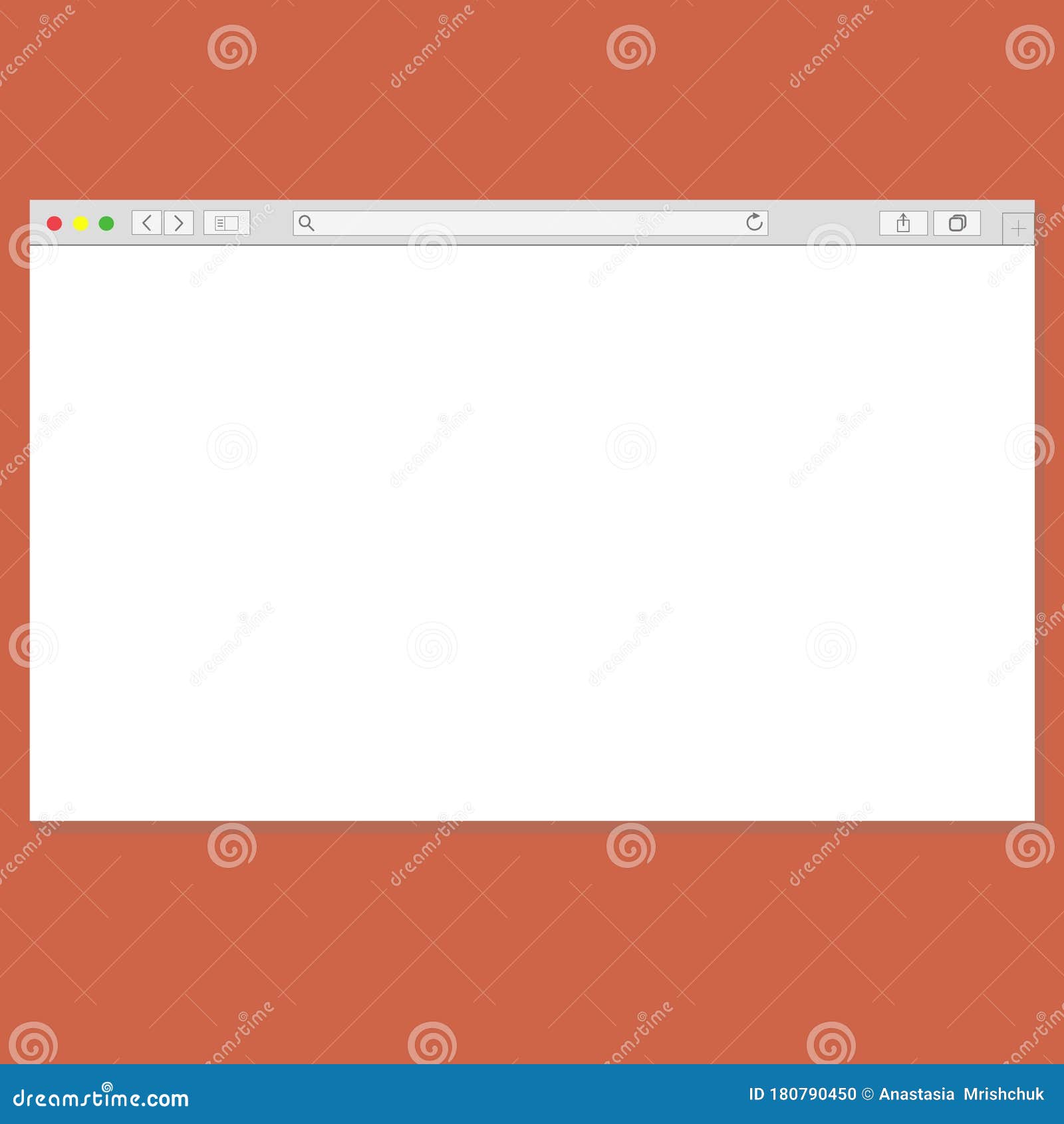 Picture of a Browser Window. Vector Illustration Stock Illustration ...