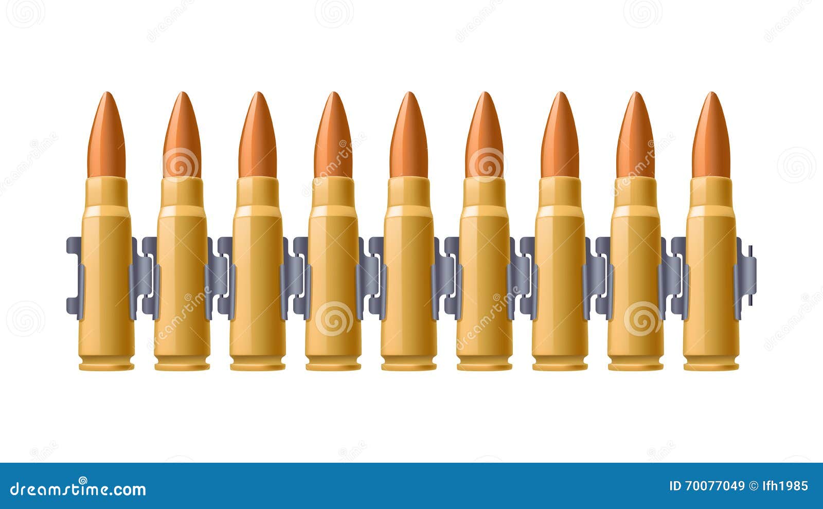 Picture of bullet belt stock vector. Illustration of hard - 70077049