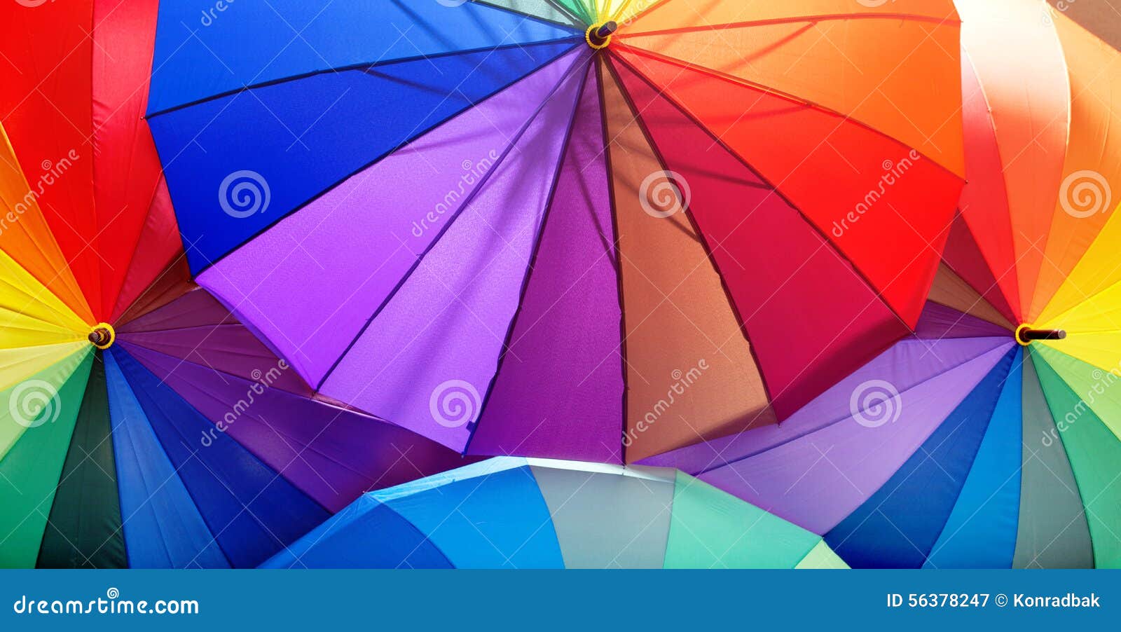 Picture of a Bunch of Colorful Umbrellas Stock Image - Image of ...