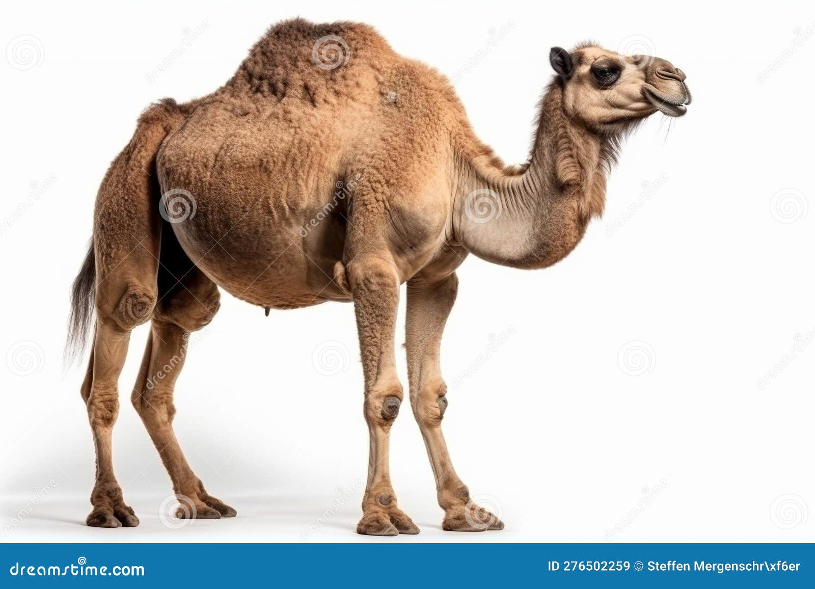 Camel on White Background stock illustration. Illustration of arabian ...