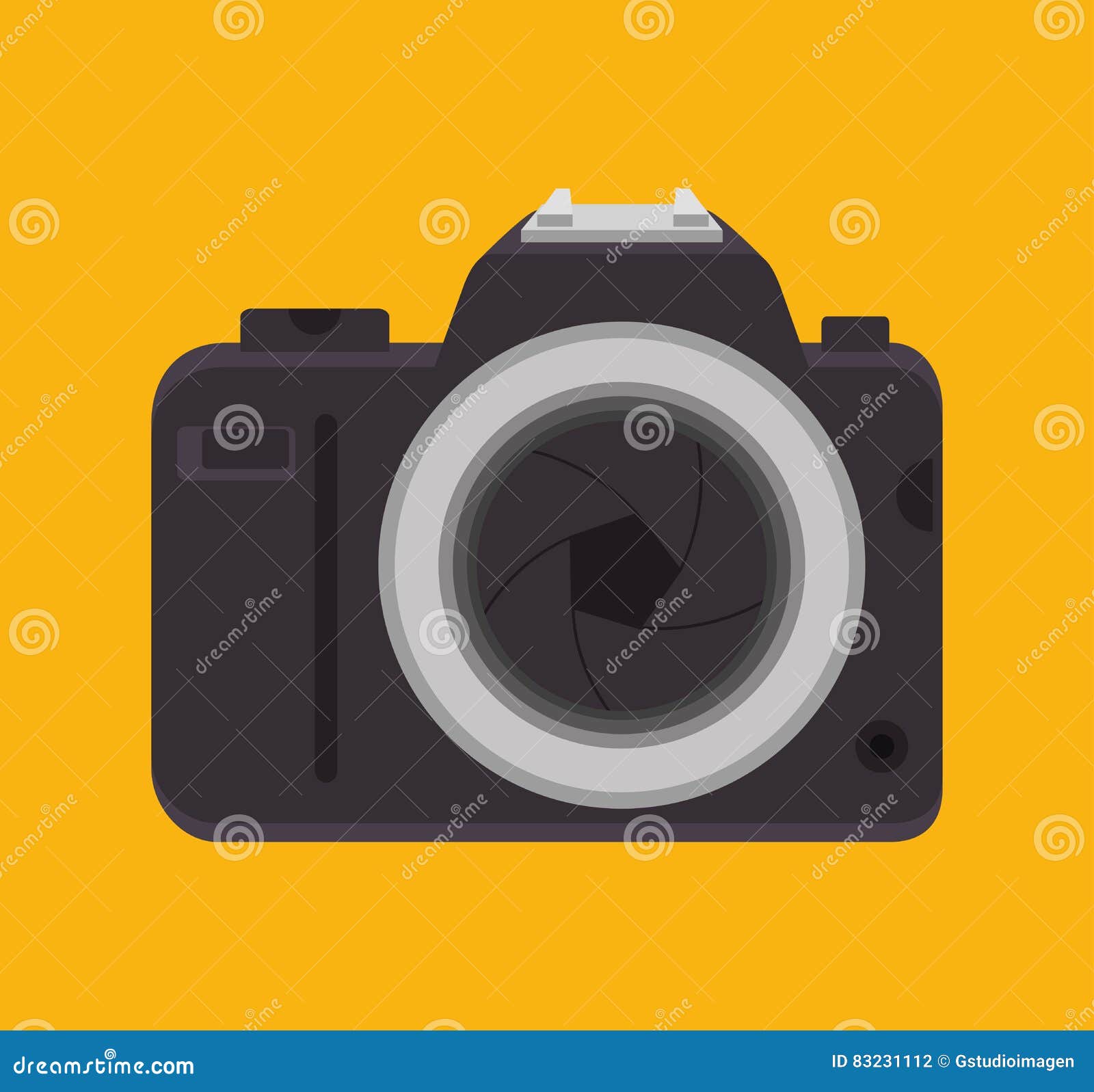 Picture Camera with Lens Shutter Design Graphic Stock Illustration ...