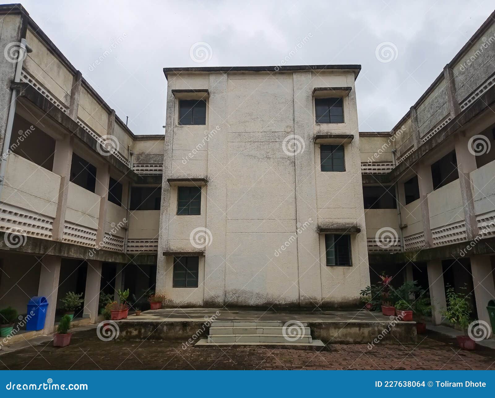 A Picture of Cement Buildings. Stock Photo - Image of mansion, palace ...