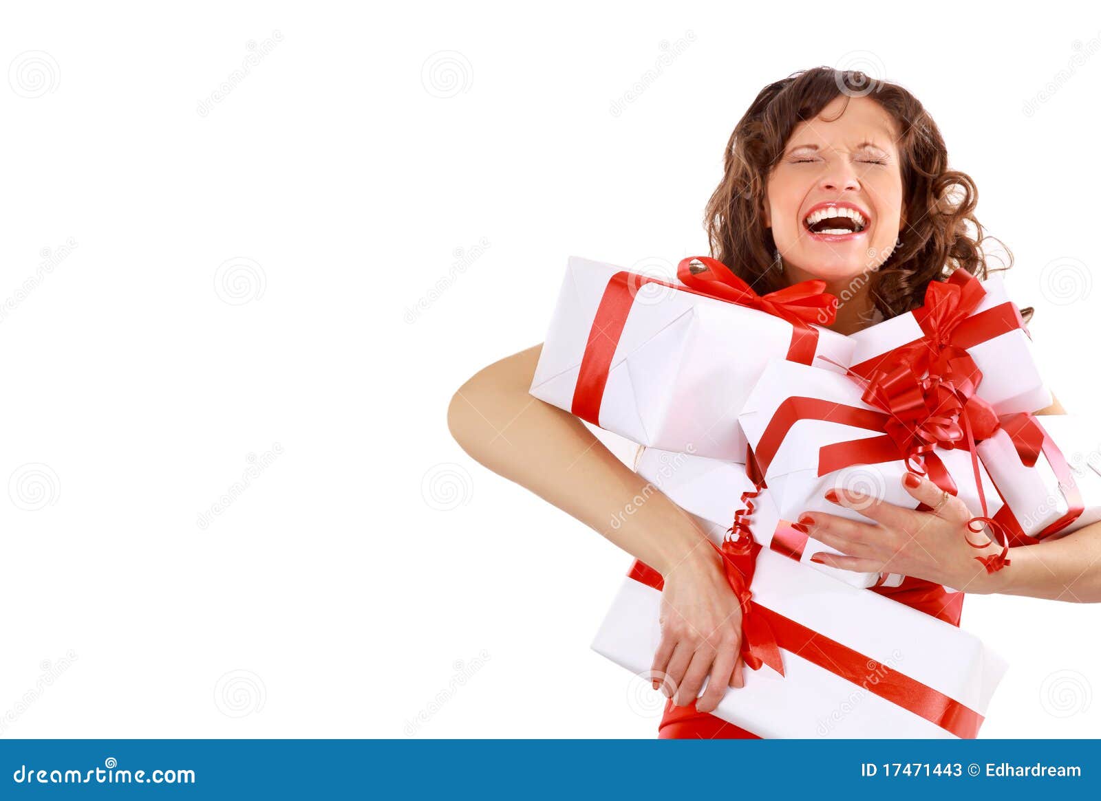 Picture of Cheerful Santa Helper Stock Image - Image of carefree ...