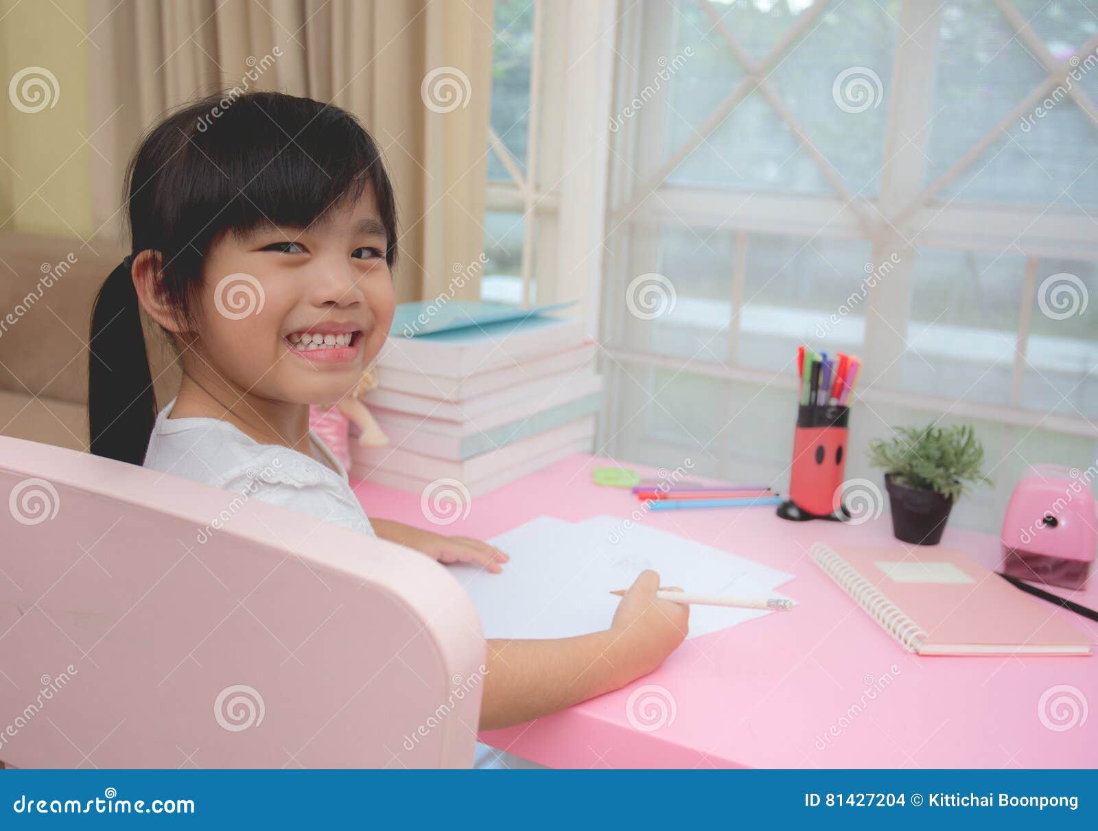 Picture of Children Doing Home Work . Stock Photo - Image of homework ...