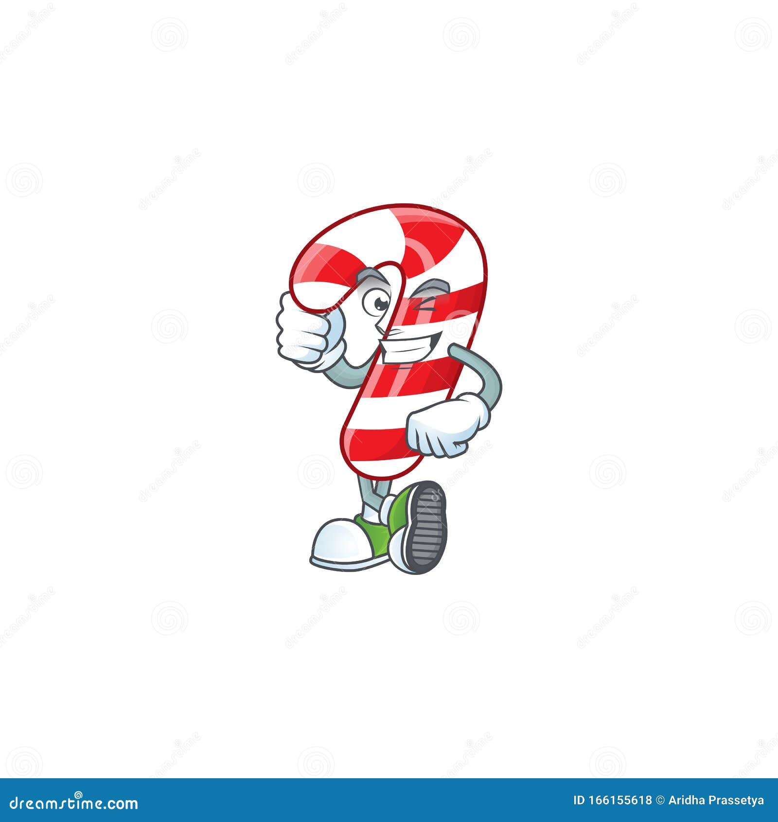 Thumbs Up Candy Bucket Isolated In The Mascot Vector Illustration ...