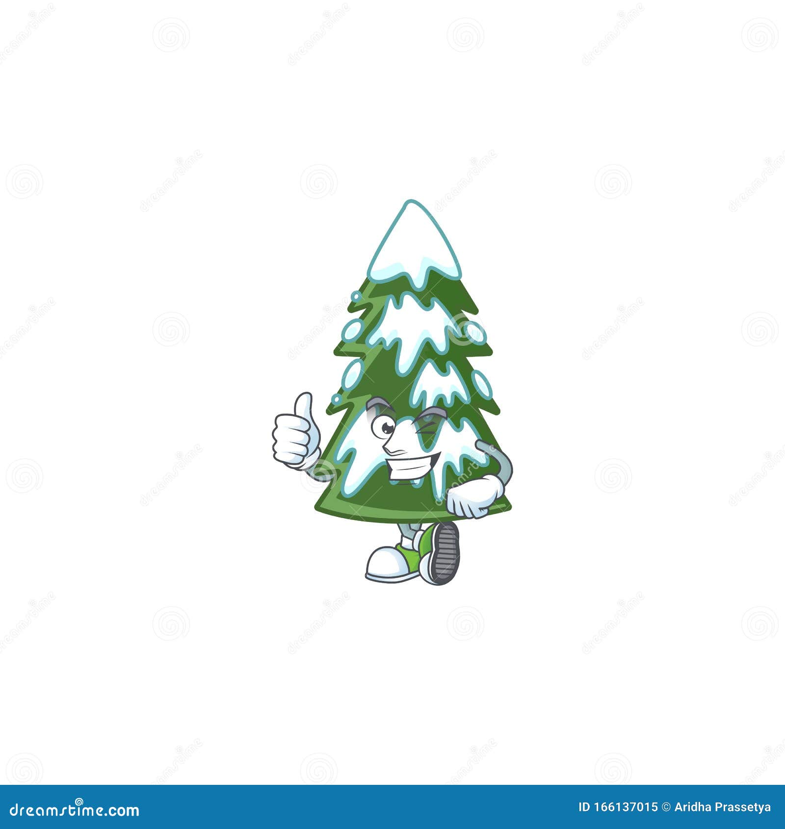 Tree Thumbs Up Mascot Vector Cartoon Illustration | CartoonDealer.com ...