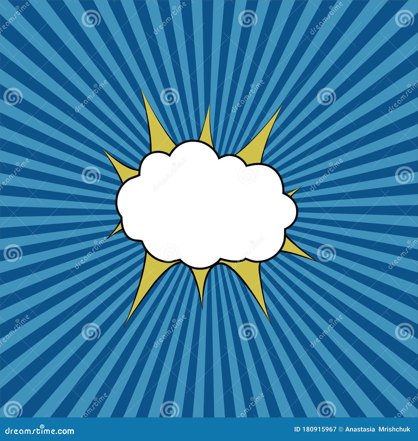 Picture of a Cloud on a Linear Background. Vector Illustration Stock ...