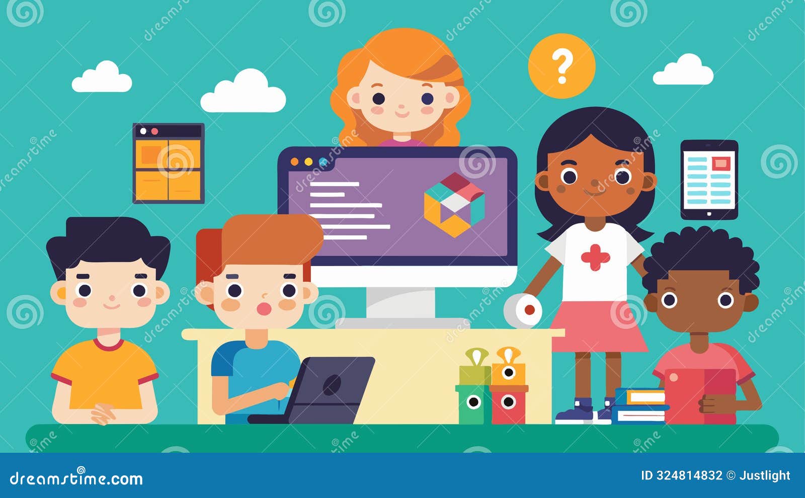 A Picture of a Coding Camp Where Kids are Learning the Fundamentals of ...