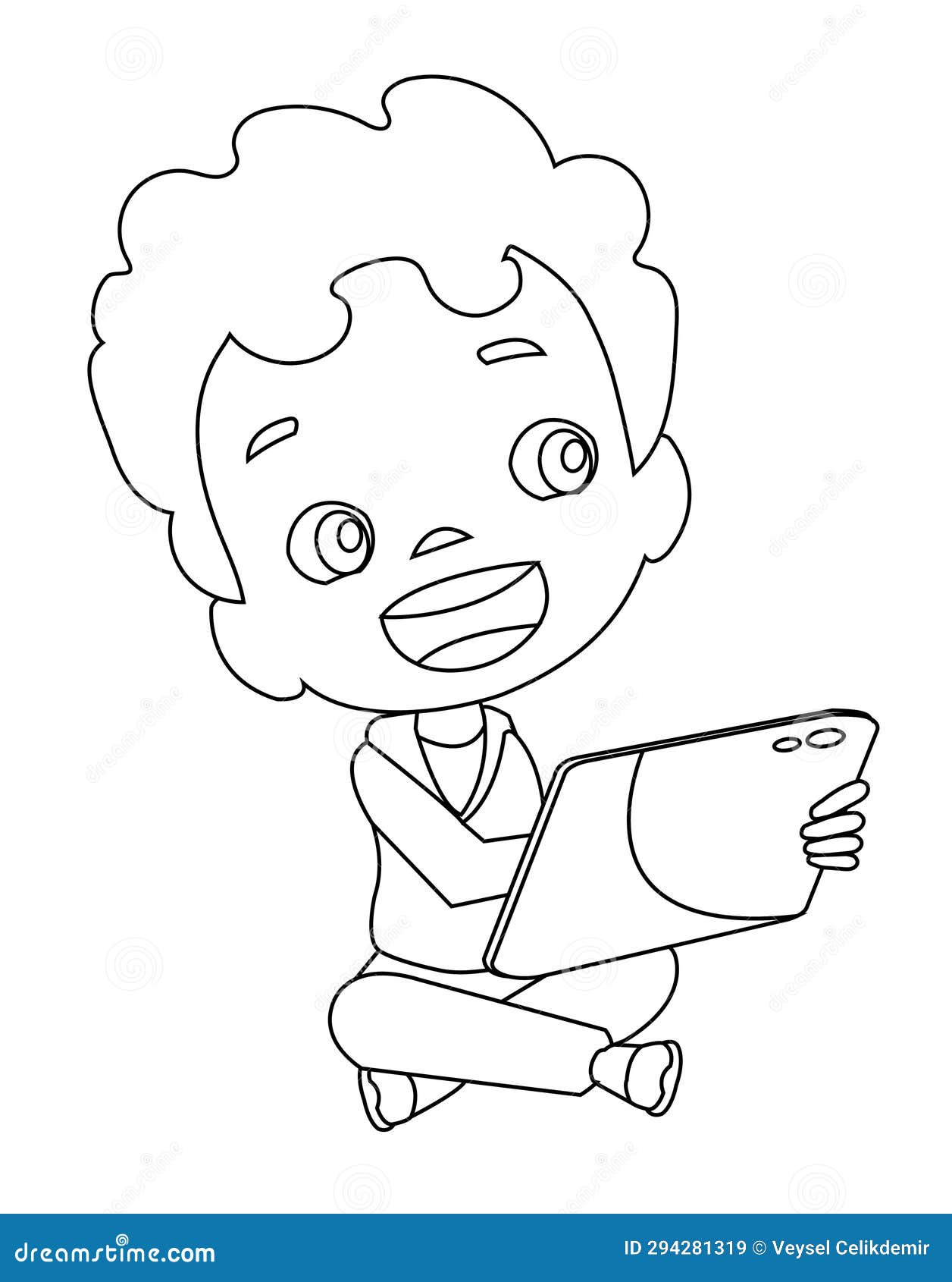 Picture Coloring Illustration for Kids Stock Illustration ...