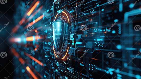 Picture of Complex Security Guard System To Protect Dangerous Hacking ...