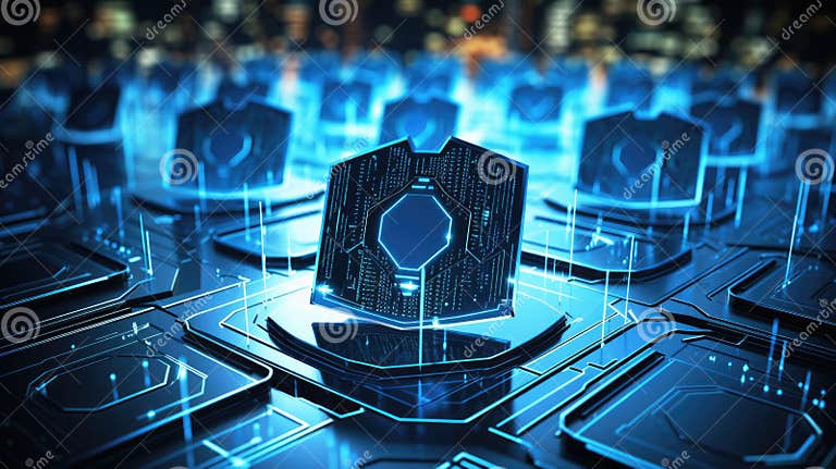 Picture of Complex Security Guard System To Protect Dangerous Hacking ...