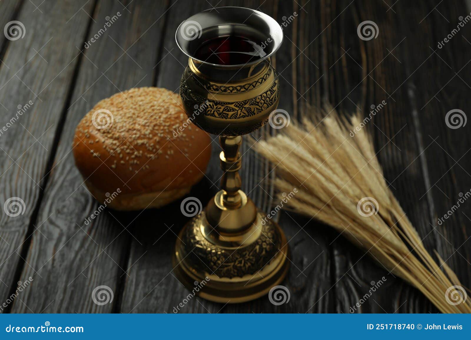 Concept or Composition of Eucharist, Close Up Stock Photo - Image of ...
