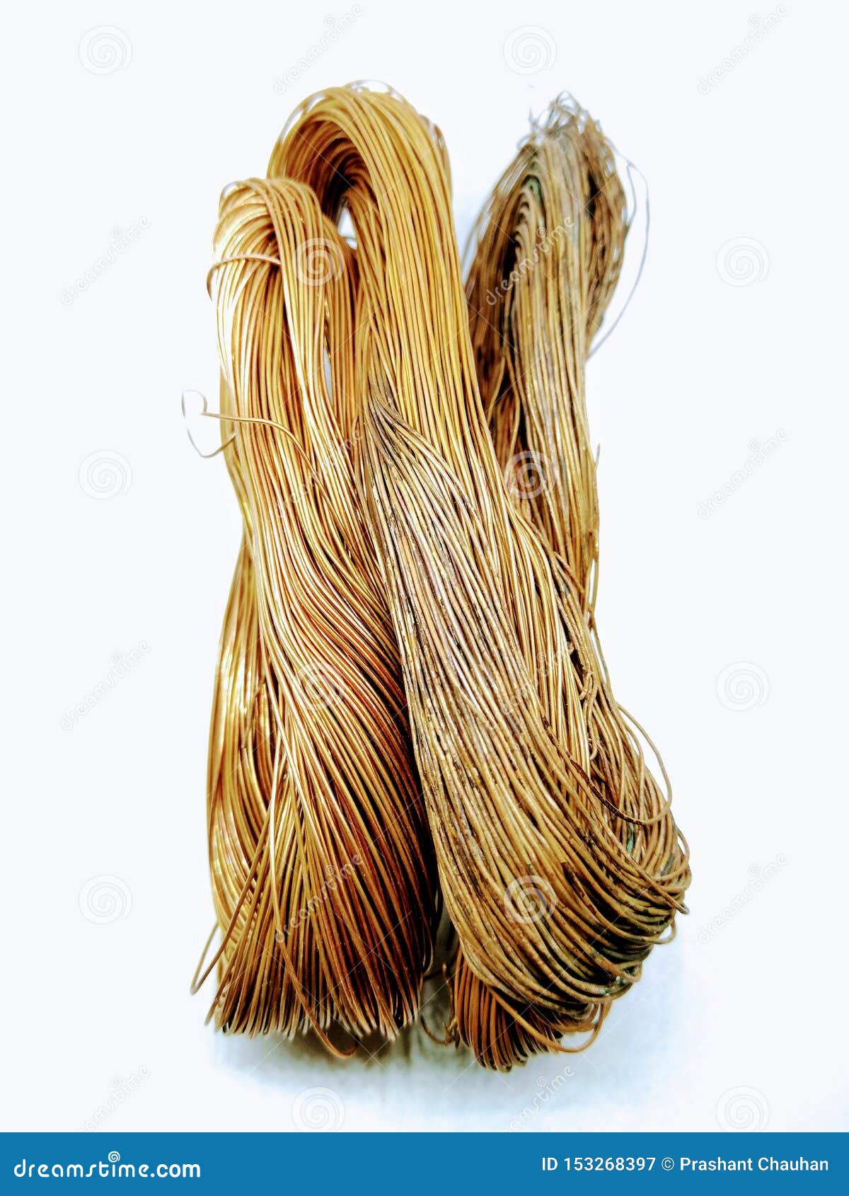 A picture of copper wire , stock image. Image of industry - 153268397